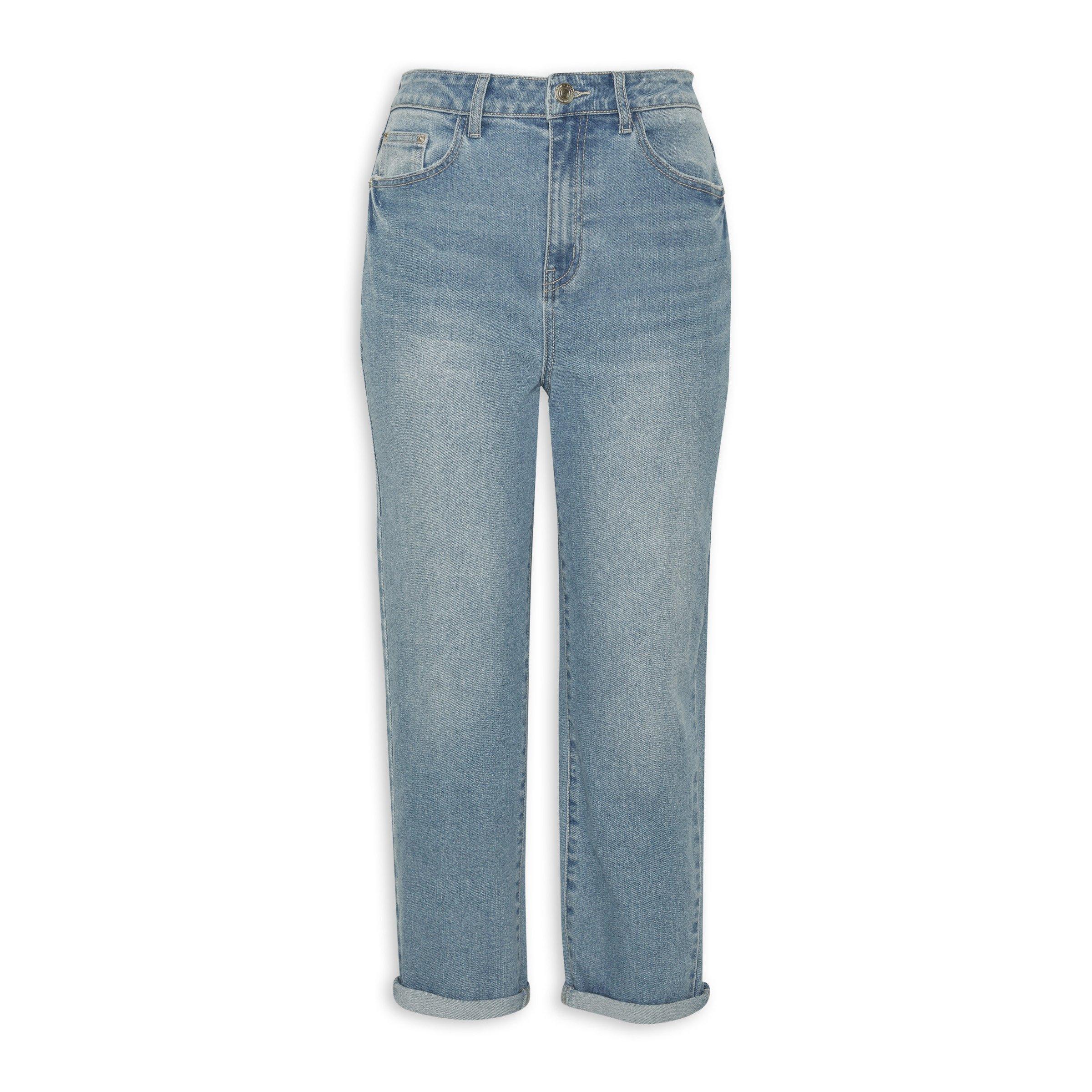 Blue Denim Barrel Jeans (3188986) | Identity