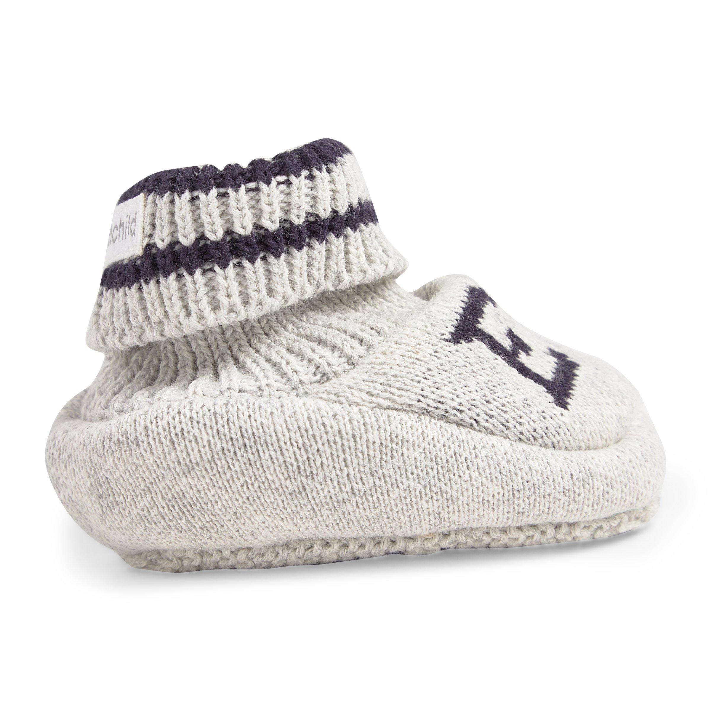 Baby Boys Grey Booties (3189087) | Earthchild