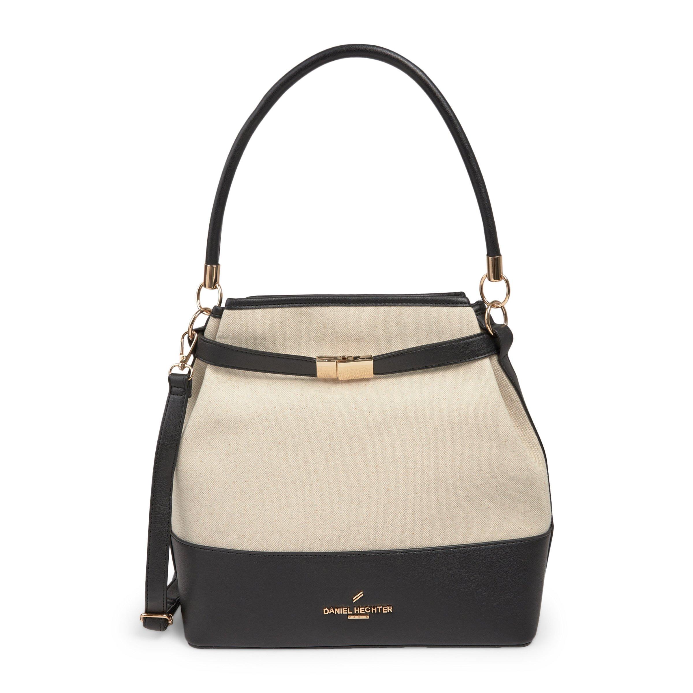 Black and Beige Tote Bag (3189174) | Daniel Hechter