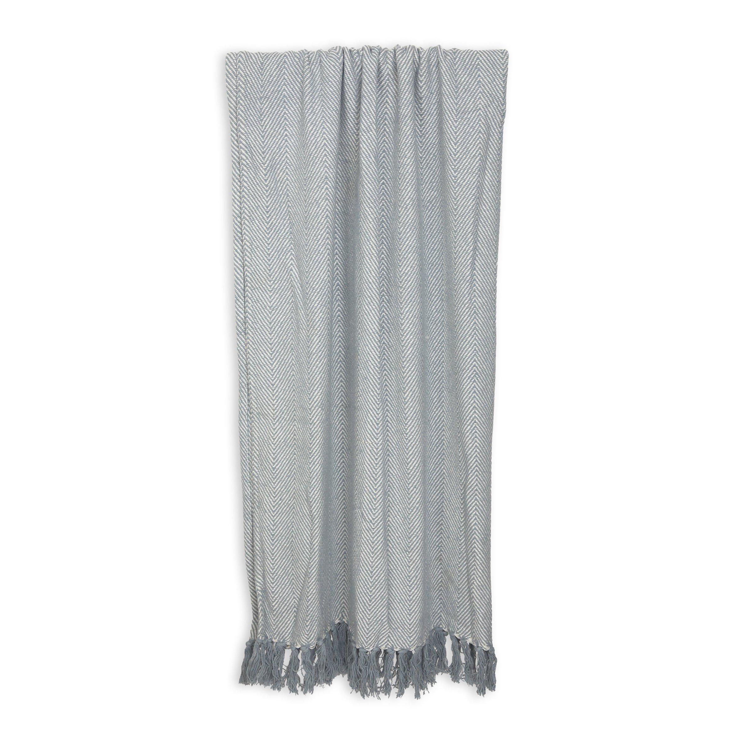Herringbone Silver Throw 130X170cm (3189325) | Loads of Living