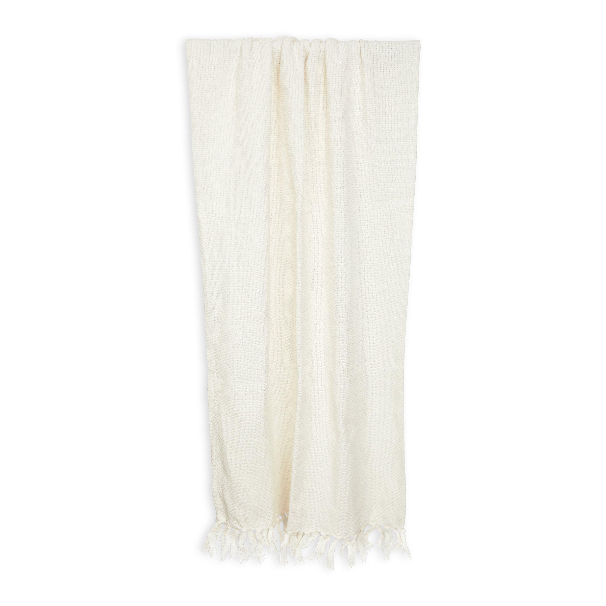 Diamond White Throw 130X170cm (3189326) | Loads of Living