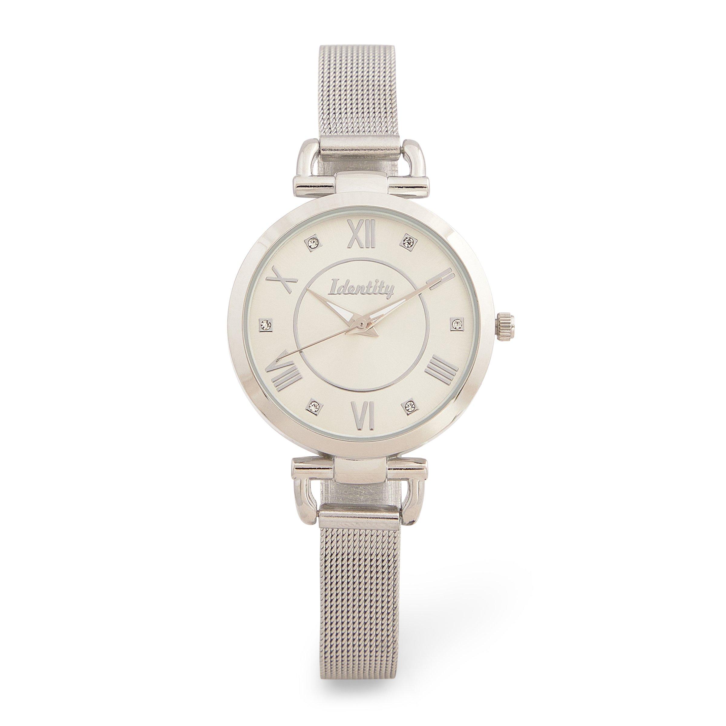 Silver Mesh Watch (3189337) | Identity