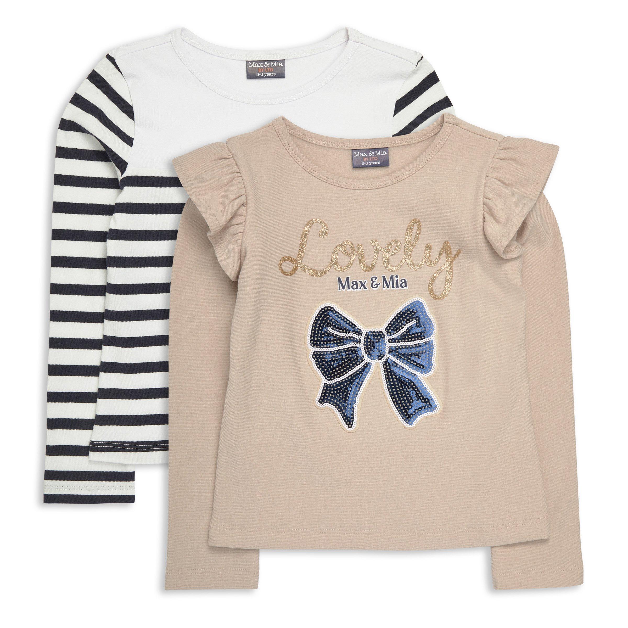 Kid Girls 2-pack T-shirts (3189404) | Max & Mia