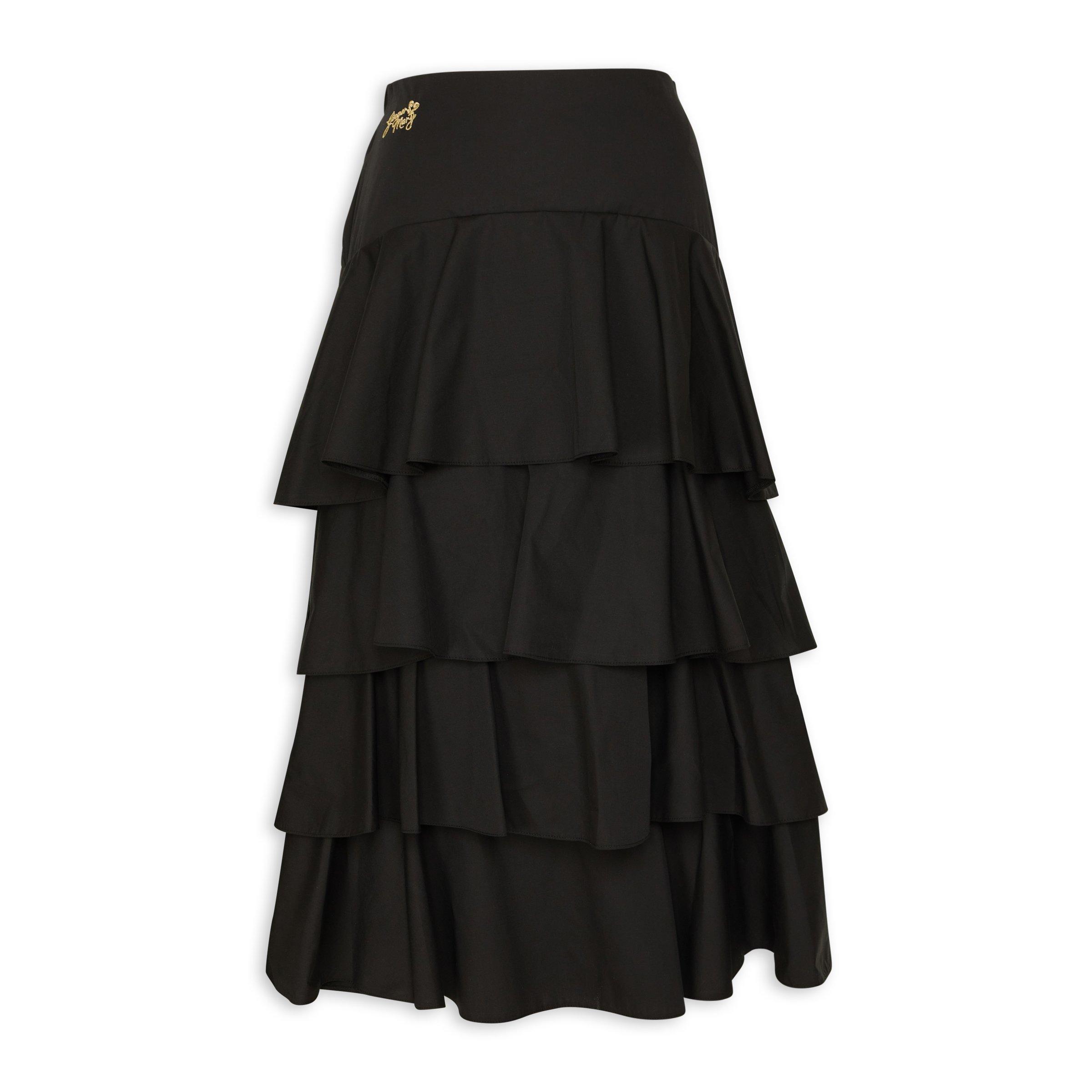 Black Tiered Skirt (3189423) | Ginger Mary