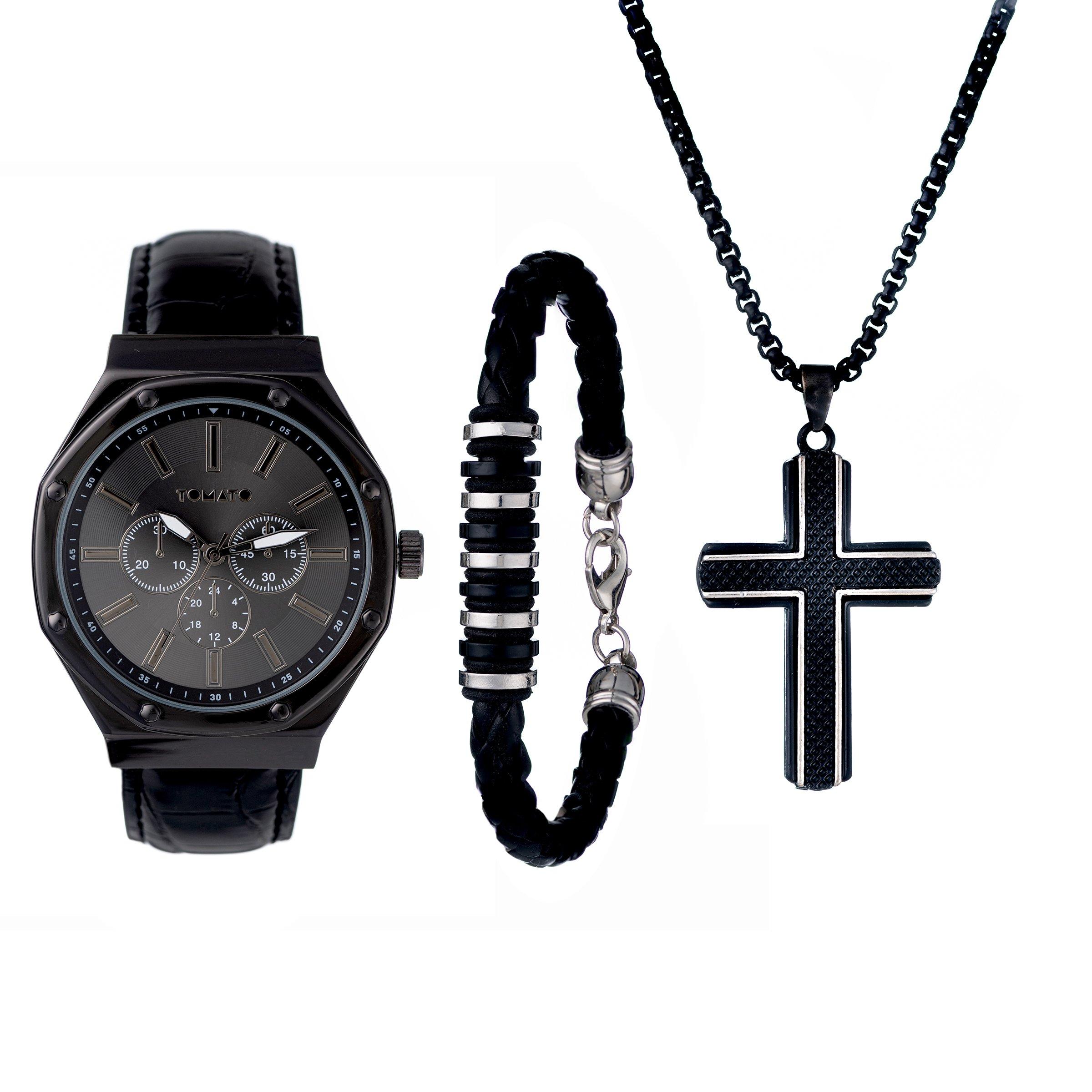 Black Pend and Blet Set Watch (3189568) | Tomato