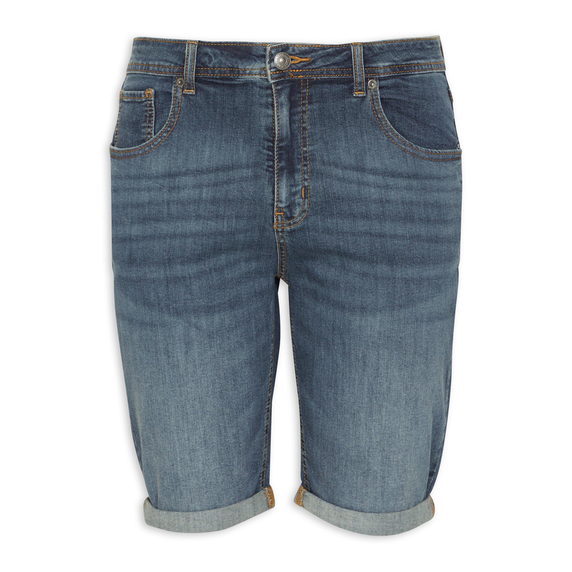 Indigo Denim Shorts (3189577) | UZZI