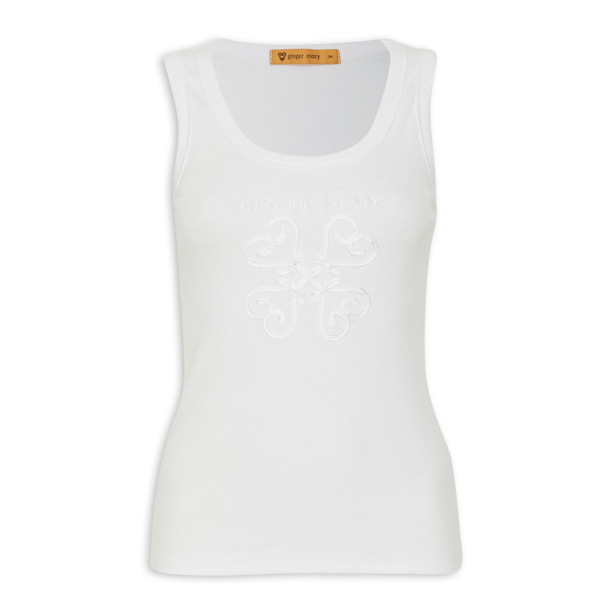 White Rib Vest (3189611) | Ginger Mary