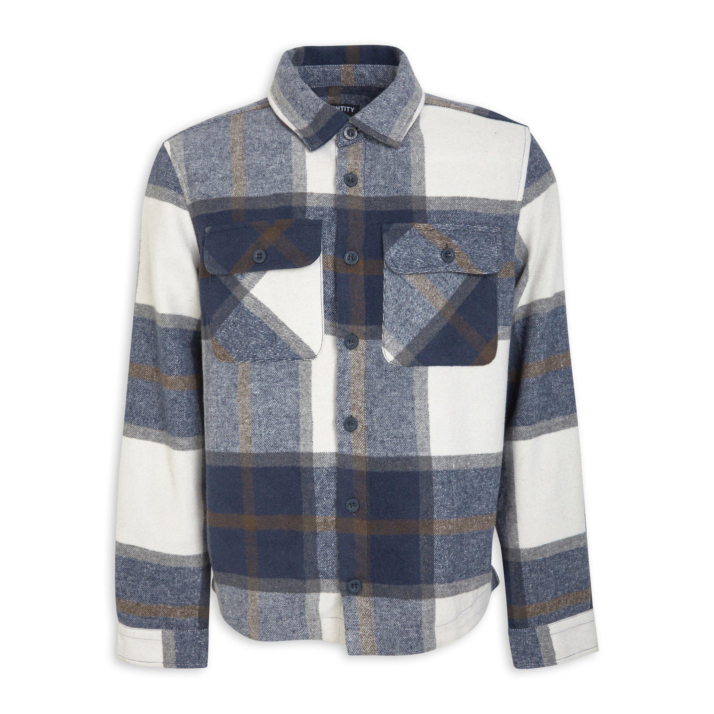 Blue Check Shacket (3189710) | Identity