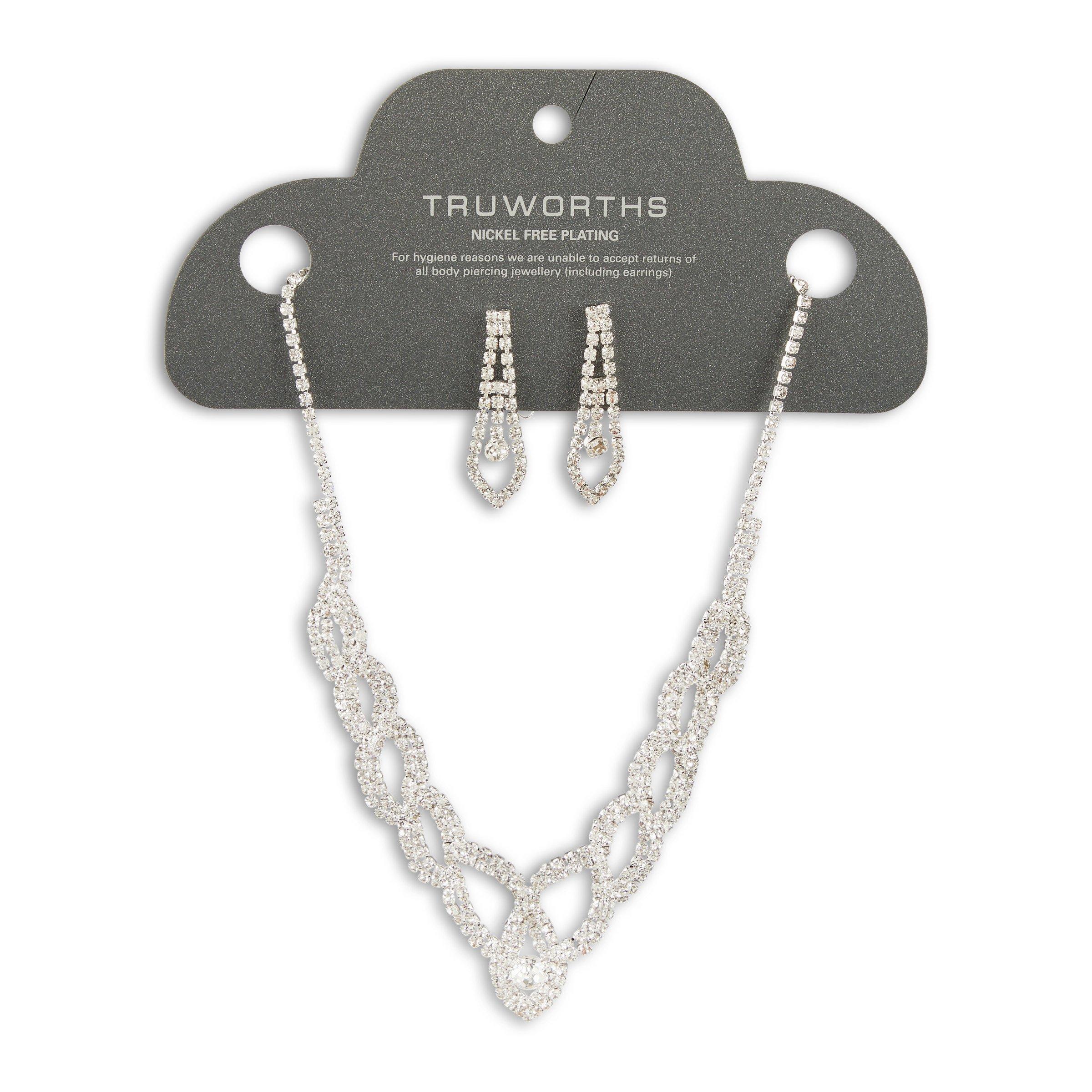 Silver Statement Necklace Set (3189797) | Truworths