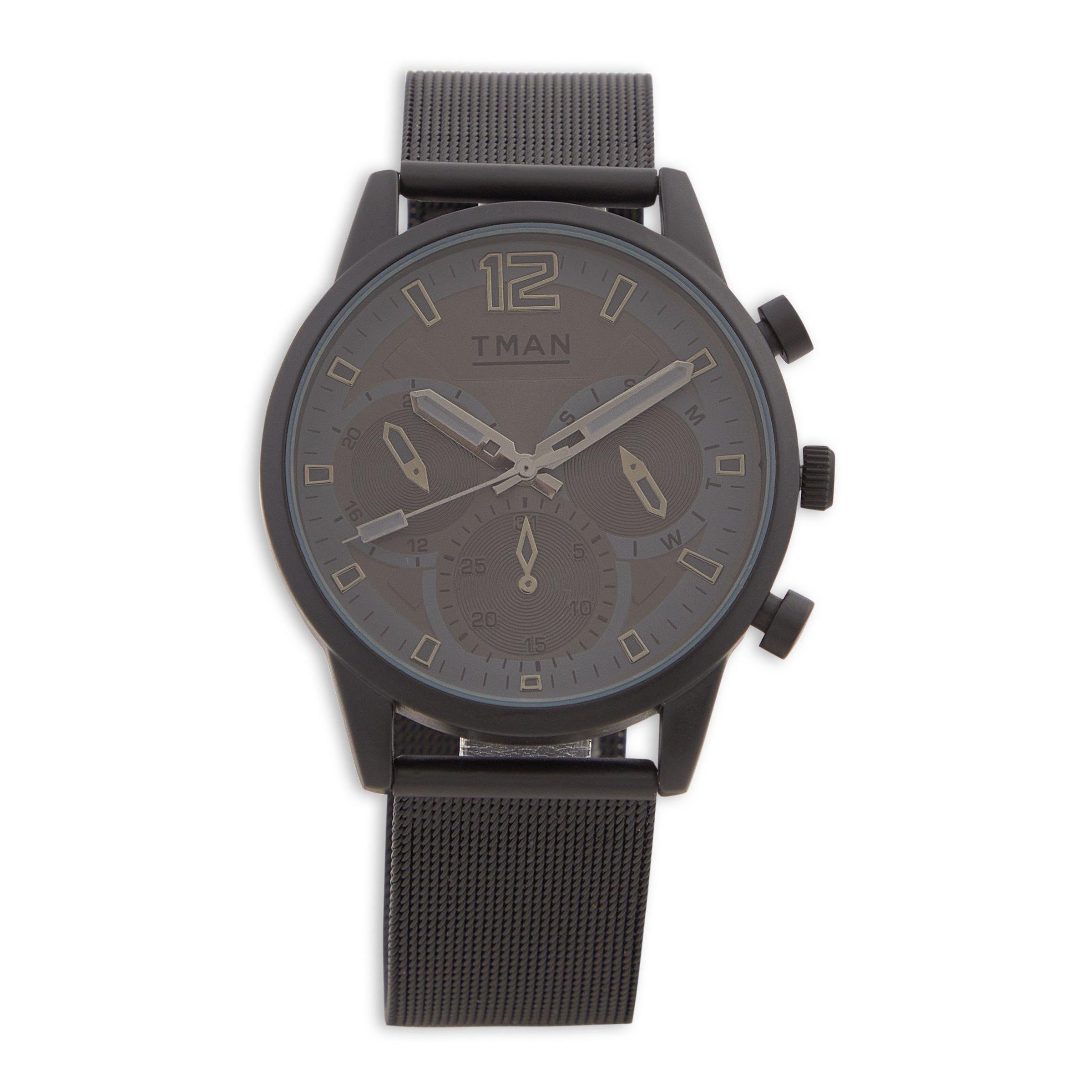 Matte Black Mesh Watch (3189853) | Truworths