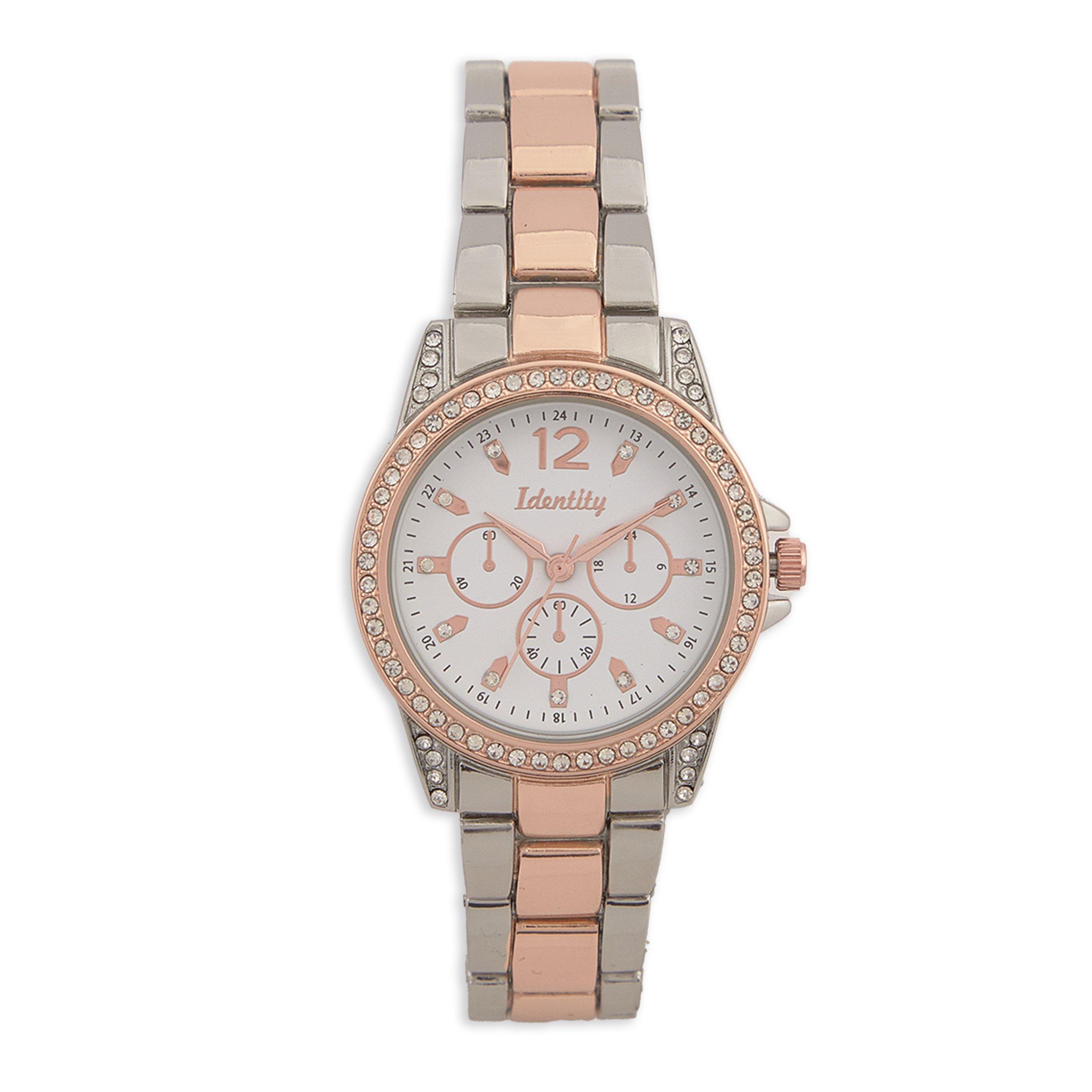 Silver and Rose Gold Two-tone Watch (3189897) | Identity