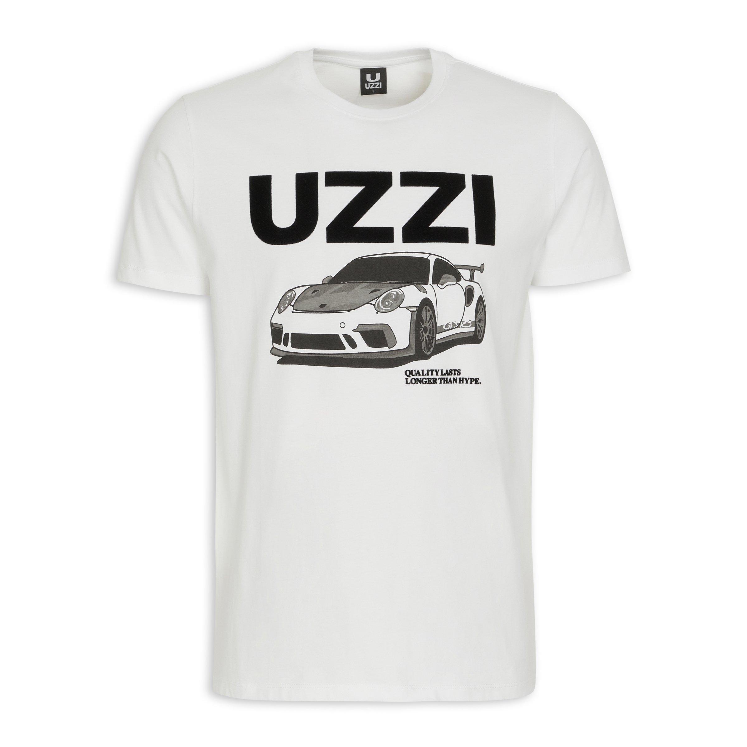 White Graphic T-shirt (3189930) | UZZI