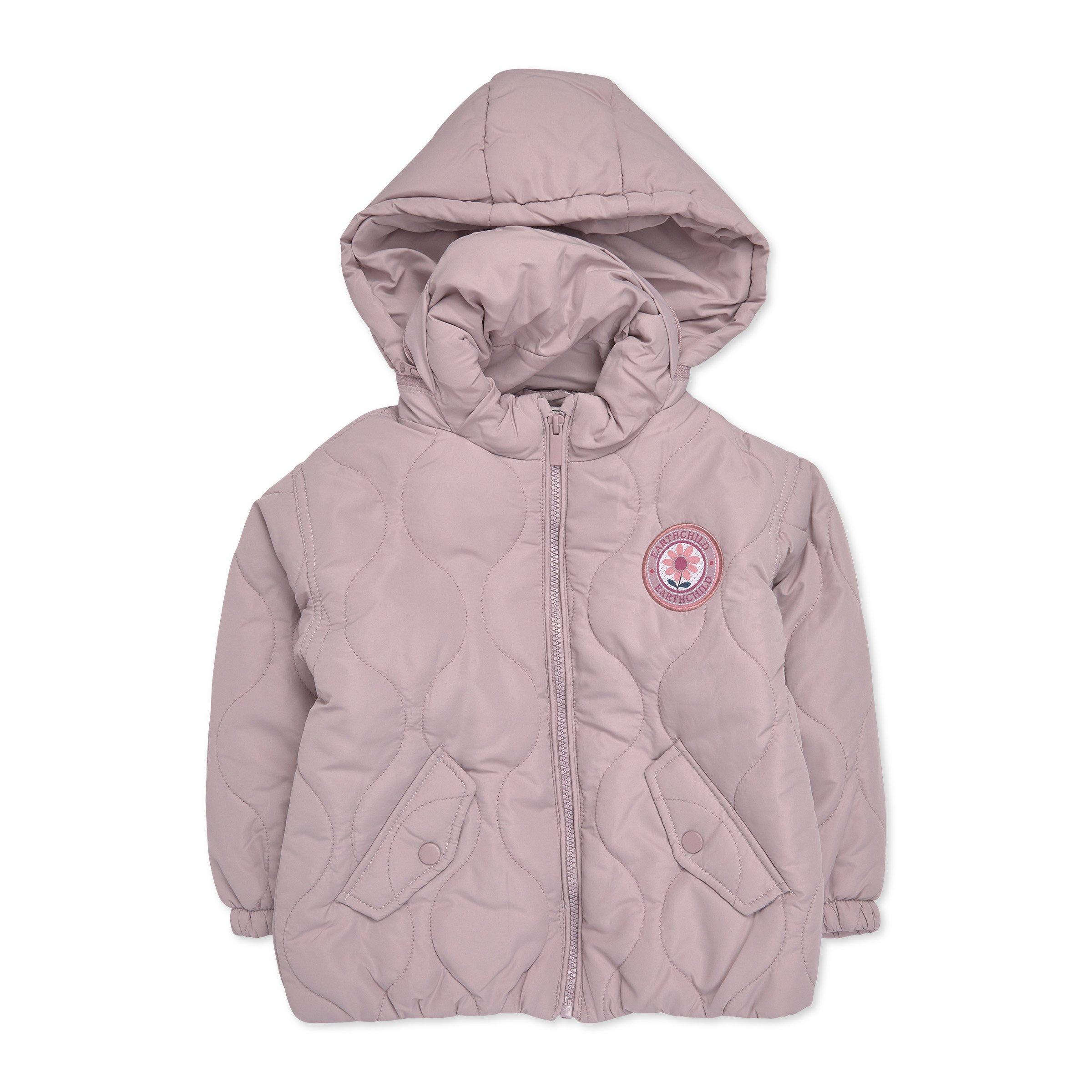 Kid Girls Pink Quilted Bomber Jacket (3189948) | Earthchild