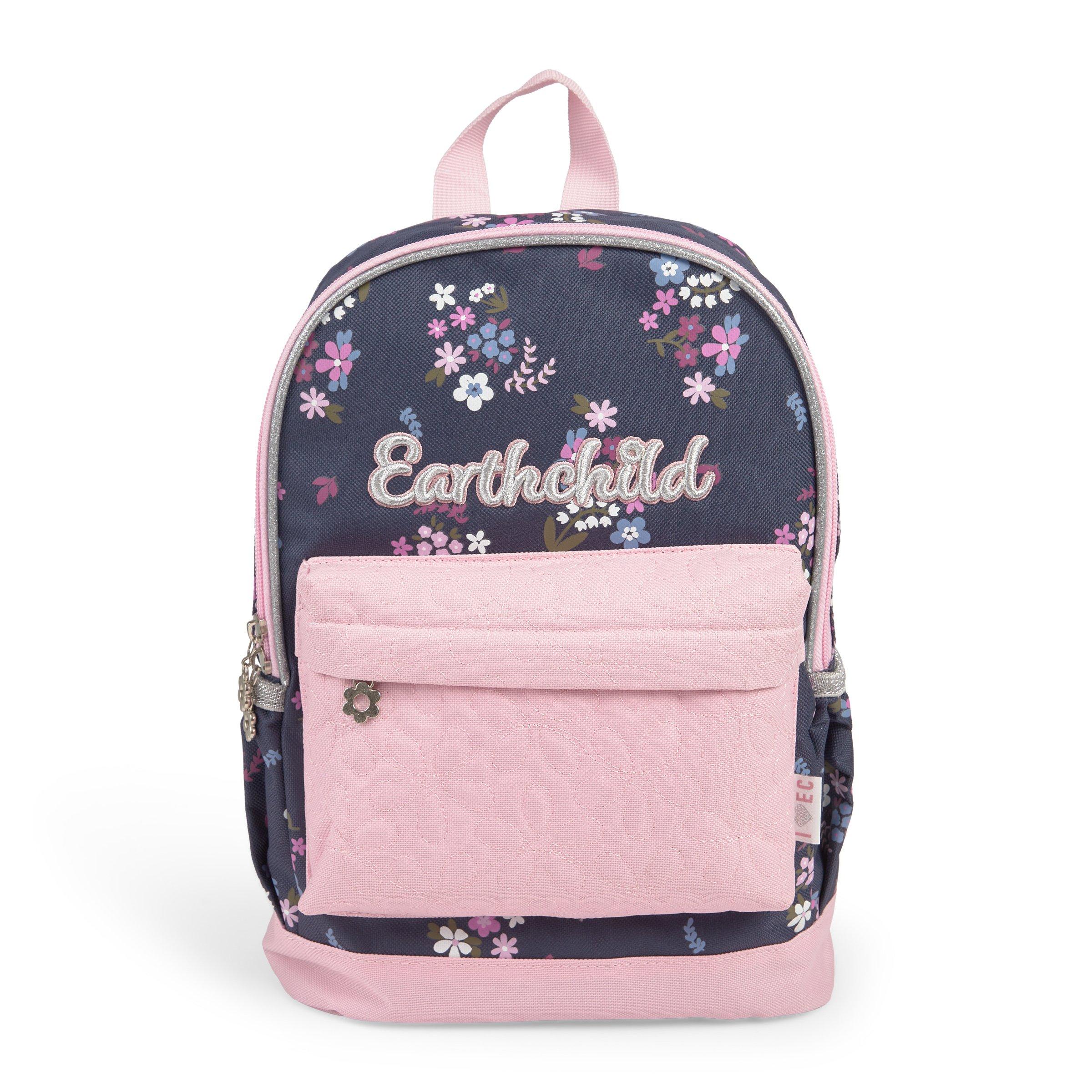 Girls Navy Floral Print Backpack (3189953) | Earthchild