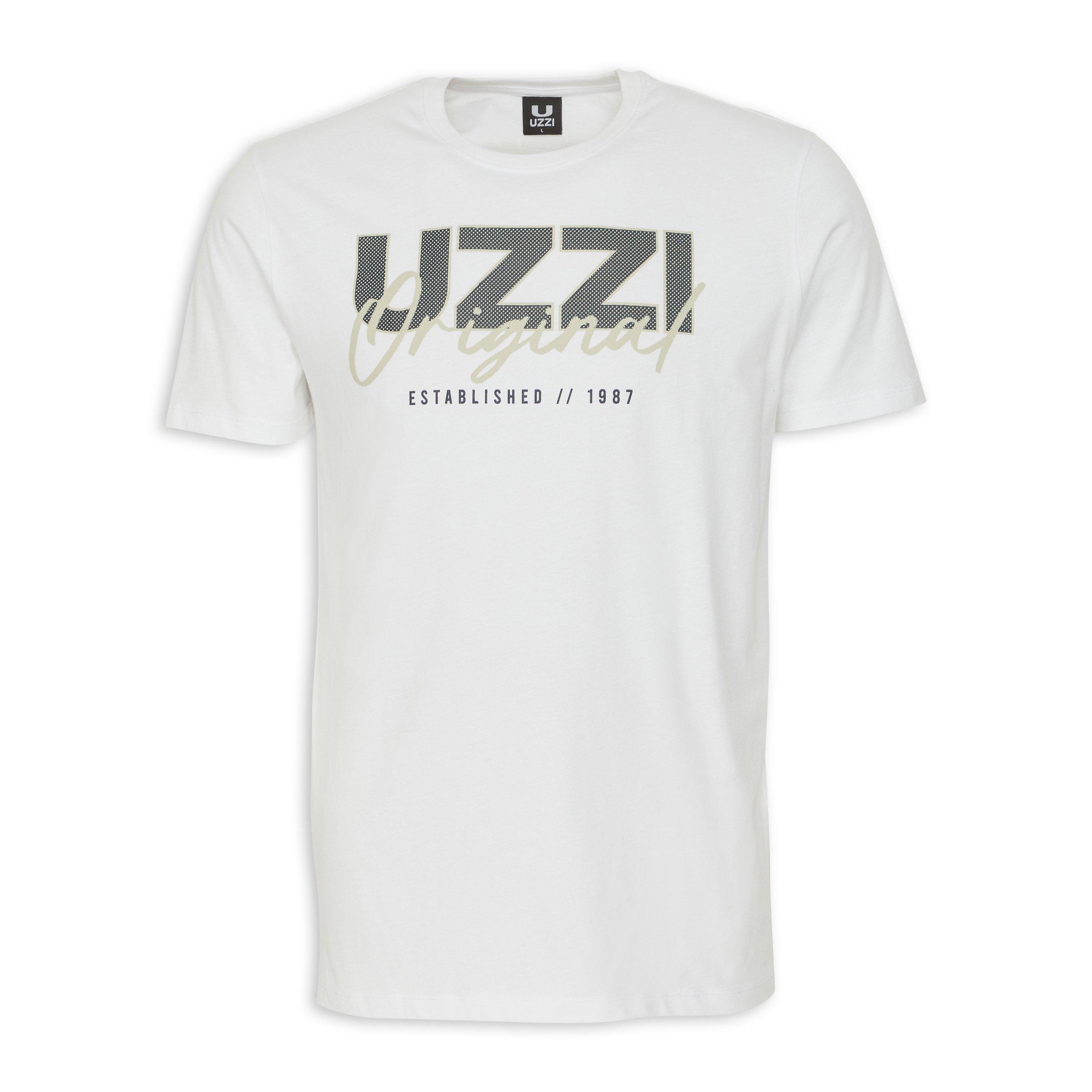 White Branded T-shirt (3190226) | UZZI