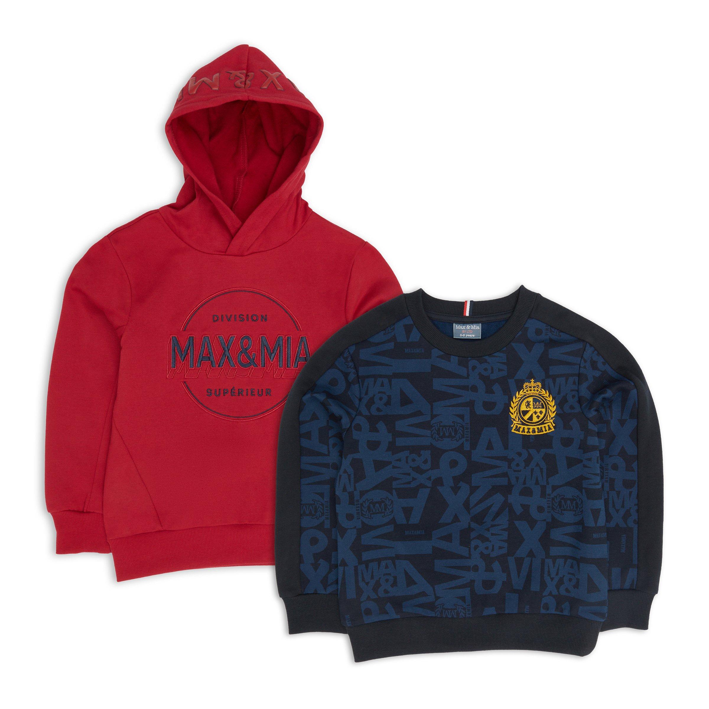 Kid Boys 2-pack Hoodie and Sweat Top (3190391) | Max & Mia