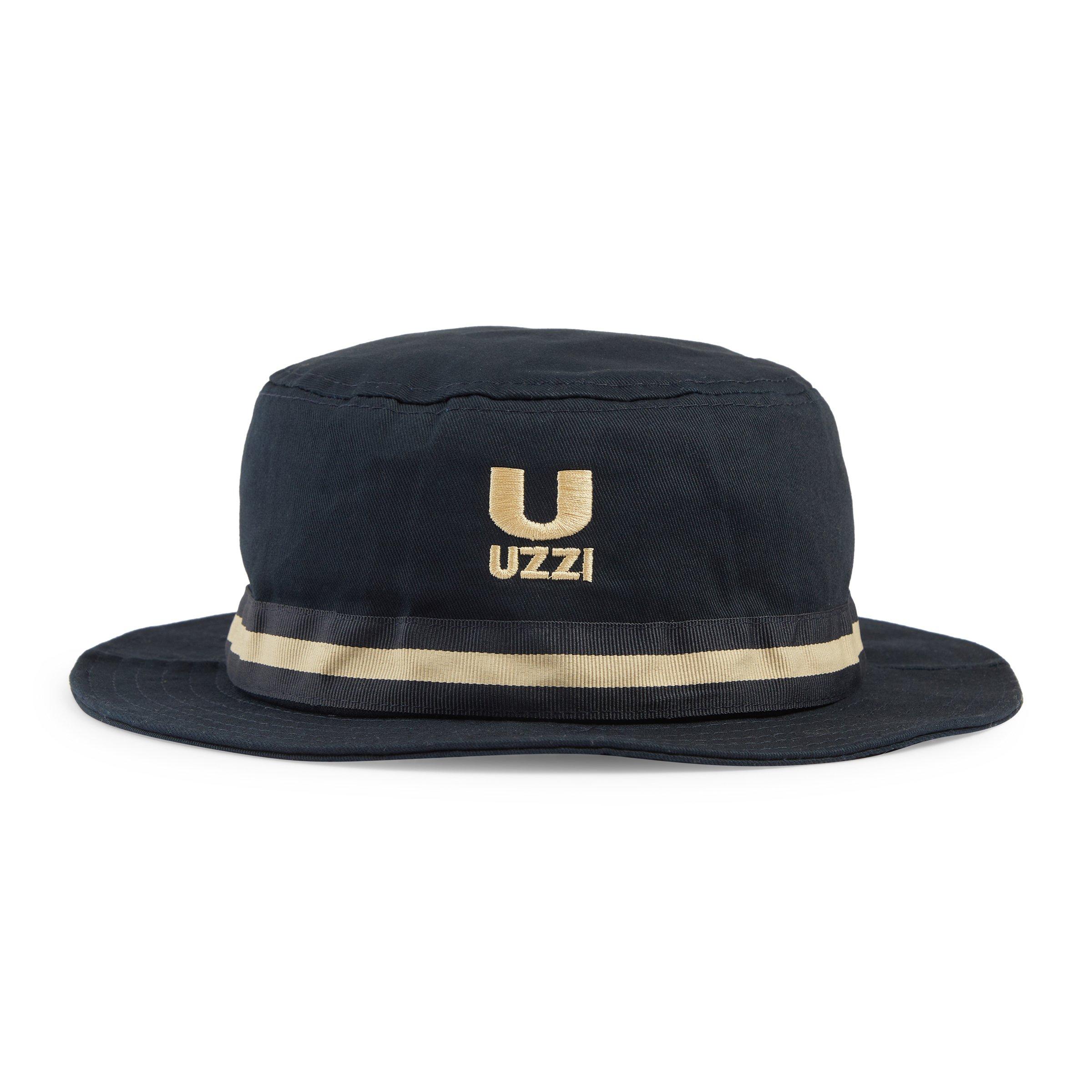 Navy Wide Brim Bucket Hat (3190601) | UZZI