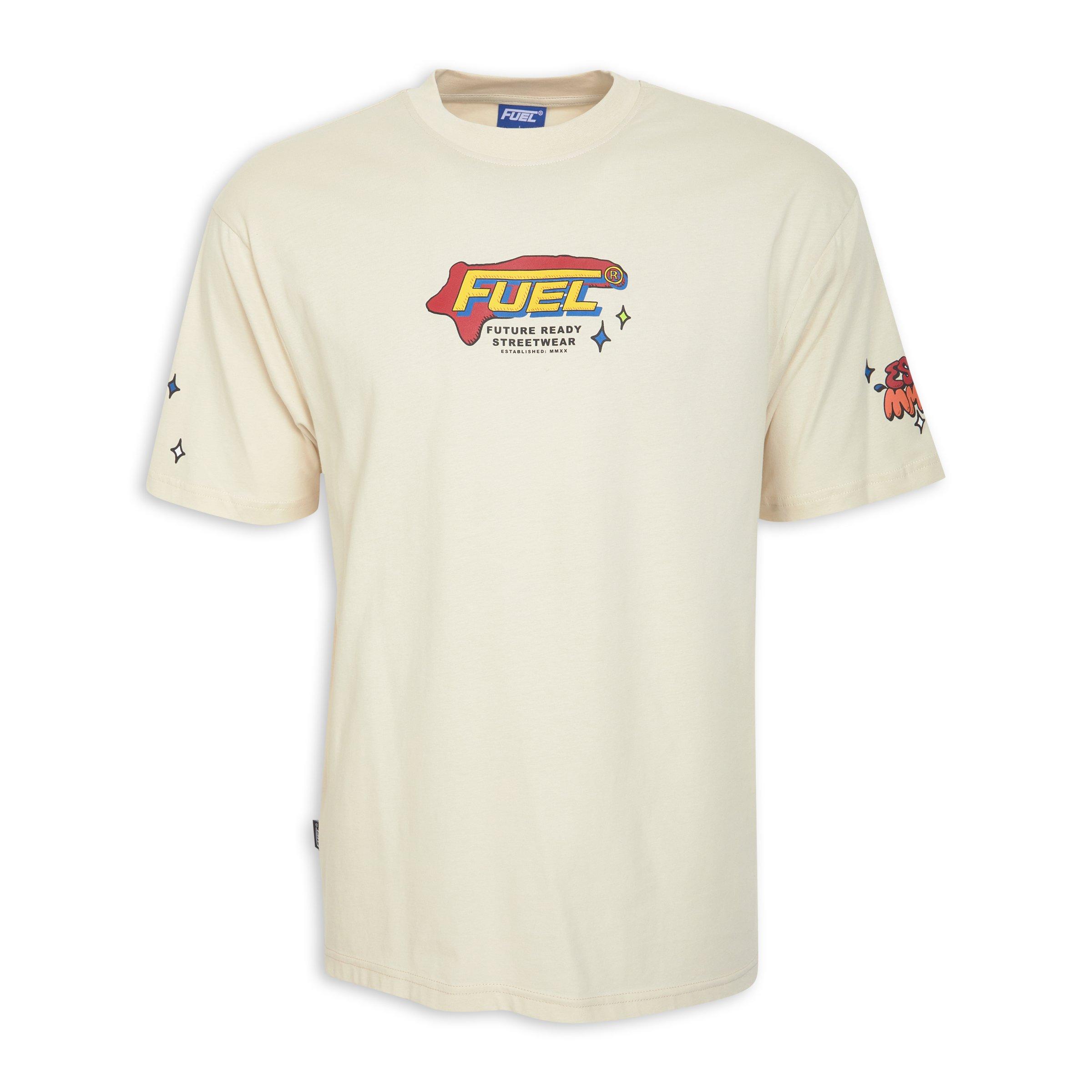 Beige Graphic T-shirt (3190677) | Fuel