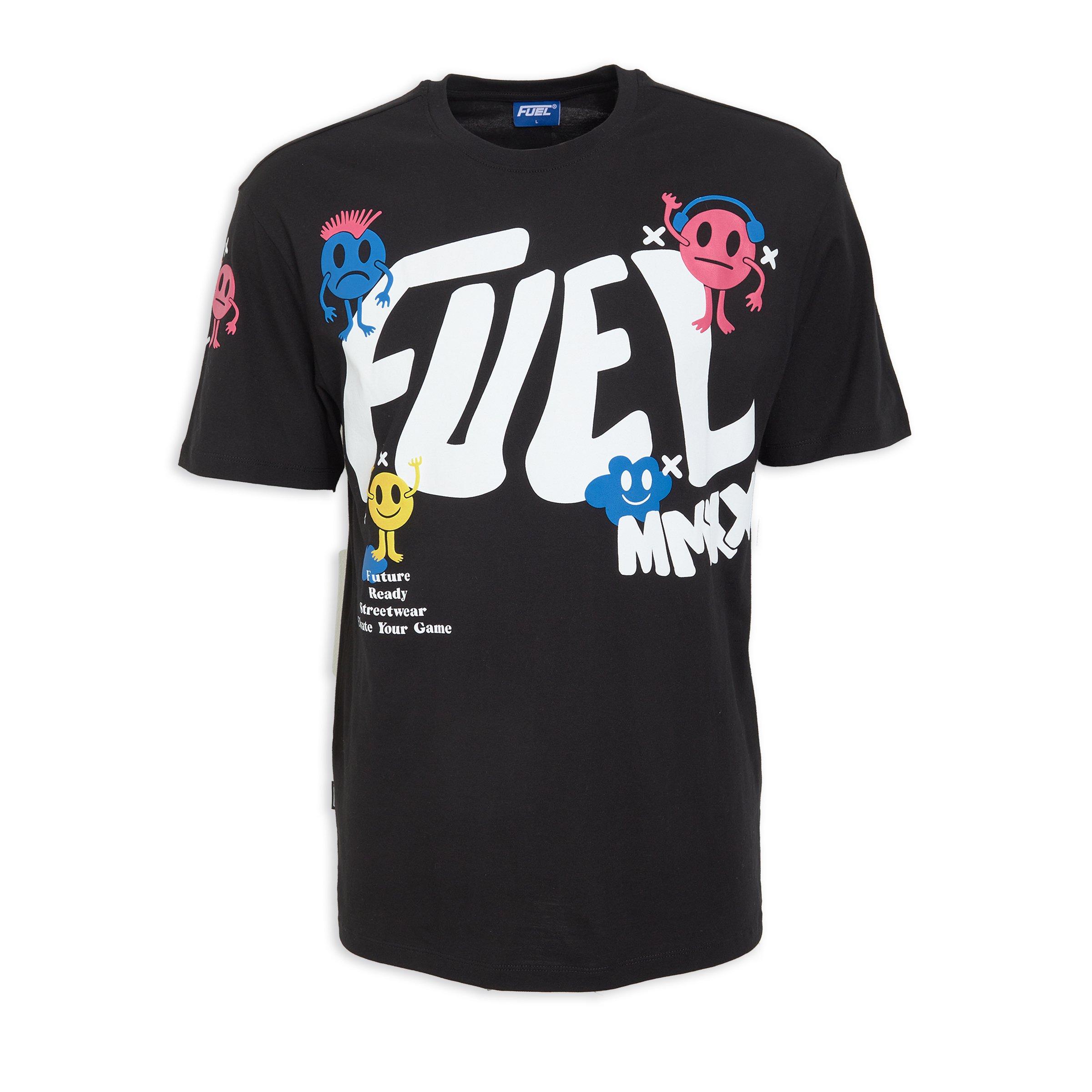Black Branded T-shirt (3190684) | Fuel