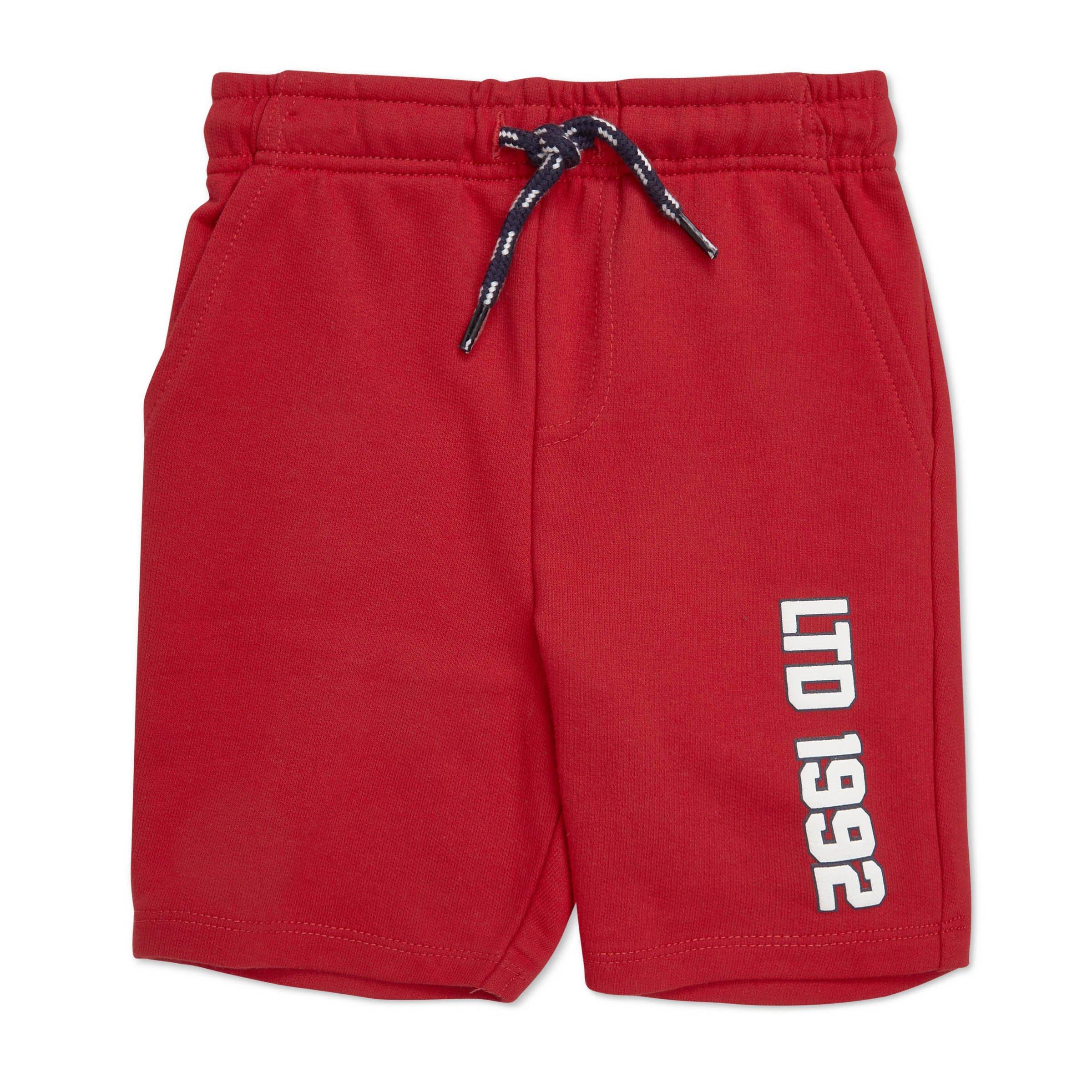 Baby Boys Red Jogger Shorts (3190720) | LTD Kids