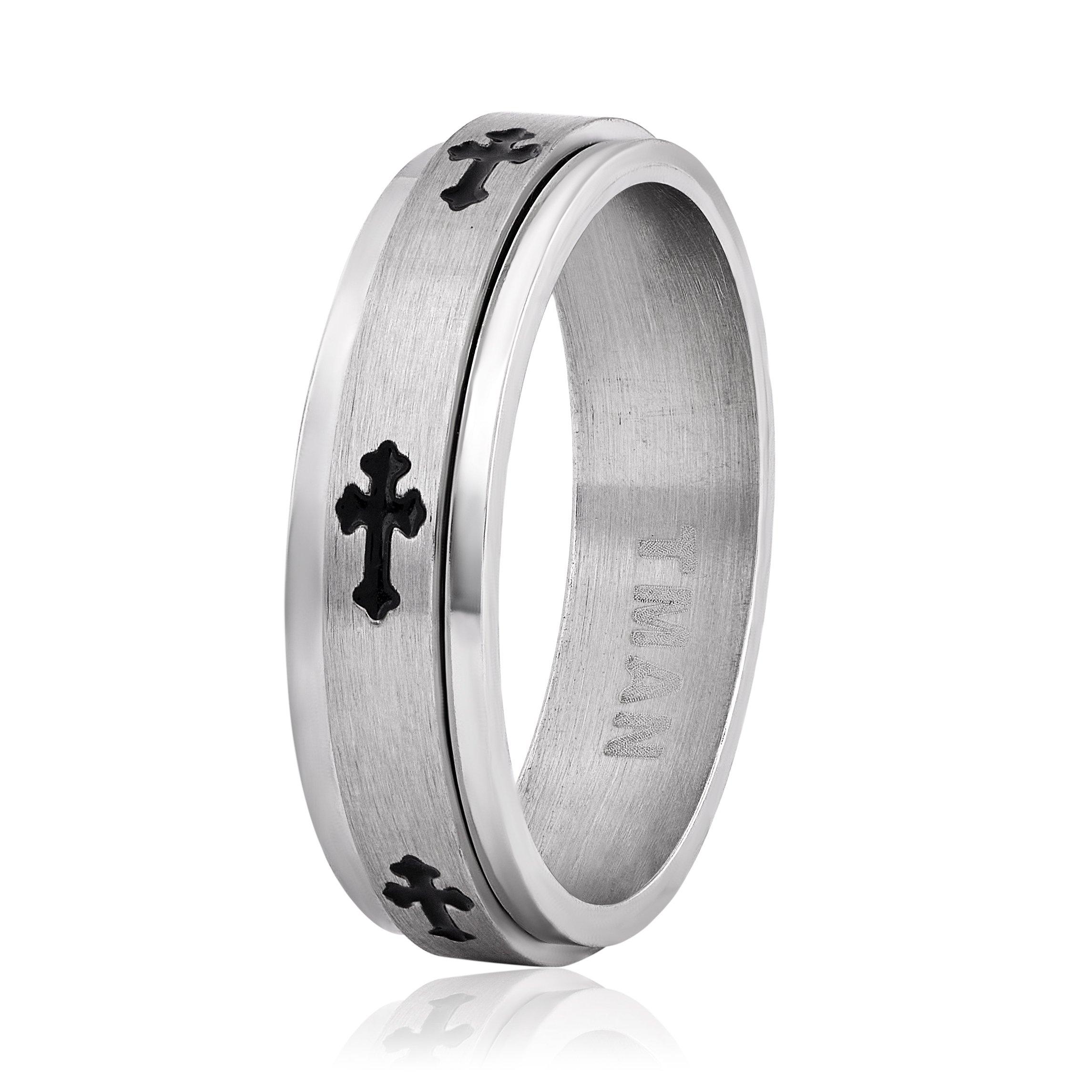 Cross Spinner Ring (3190751) | Stainless Steel