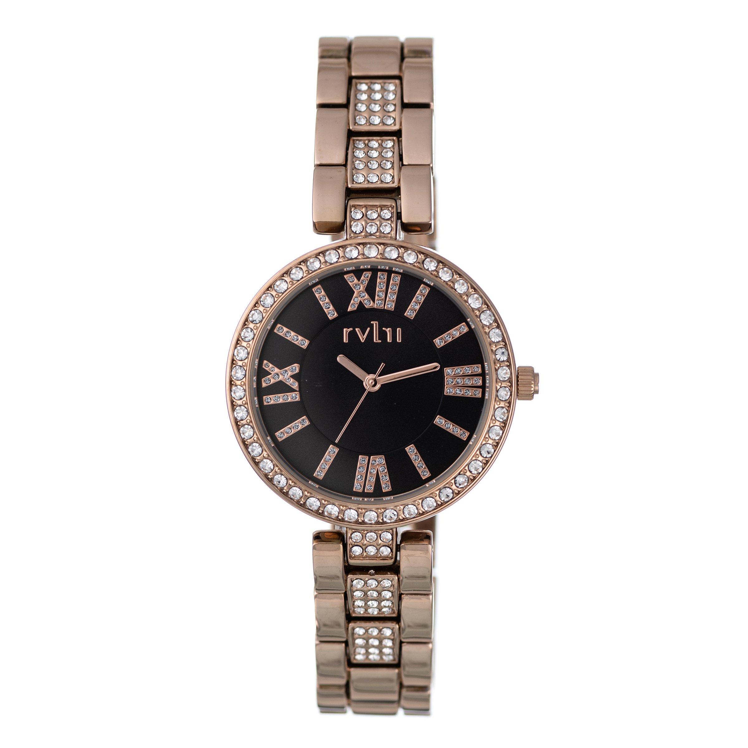 Rose Gold Black Dial Watch (3190755) | RVLRI