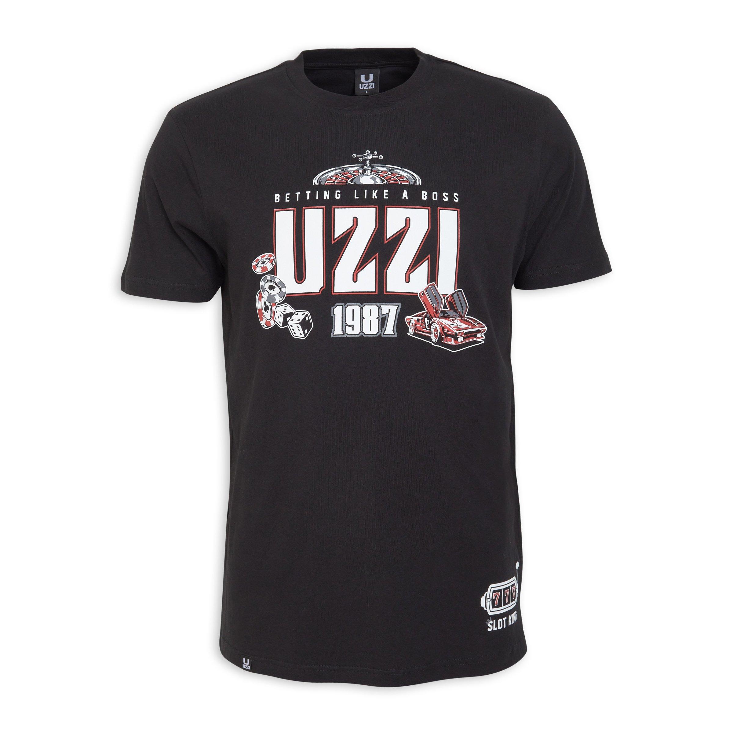 Black Branded T-shirt (3190823) | UZZI