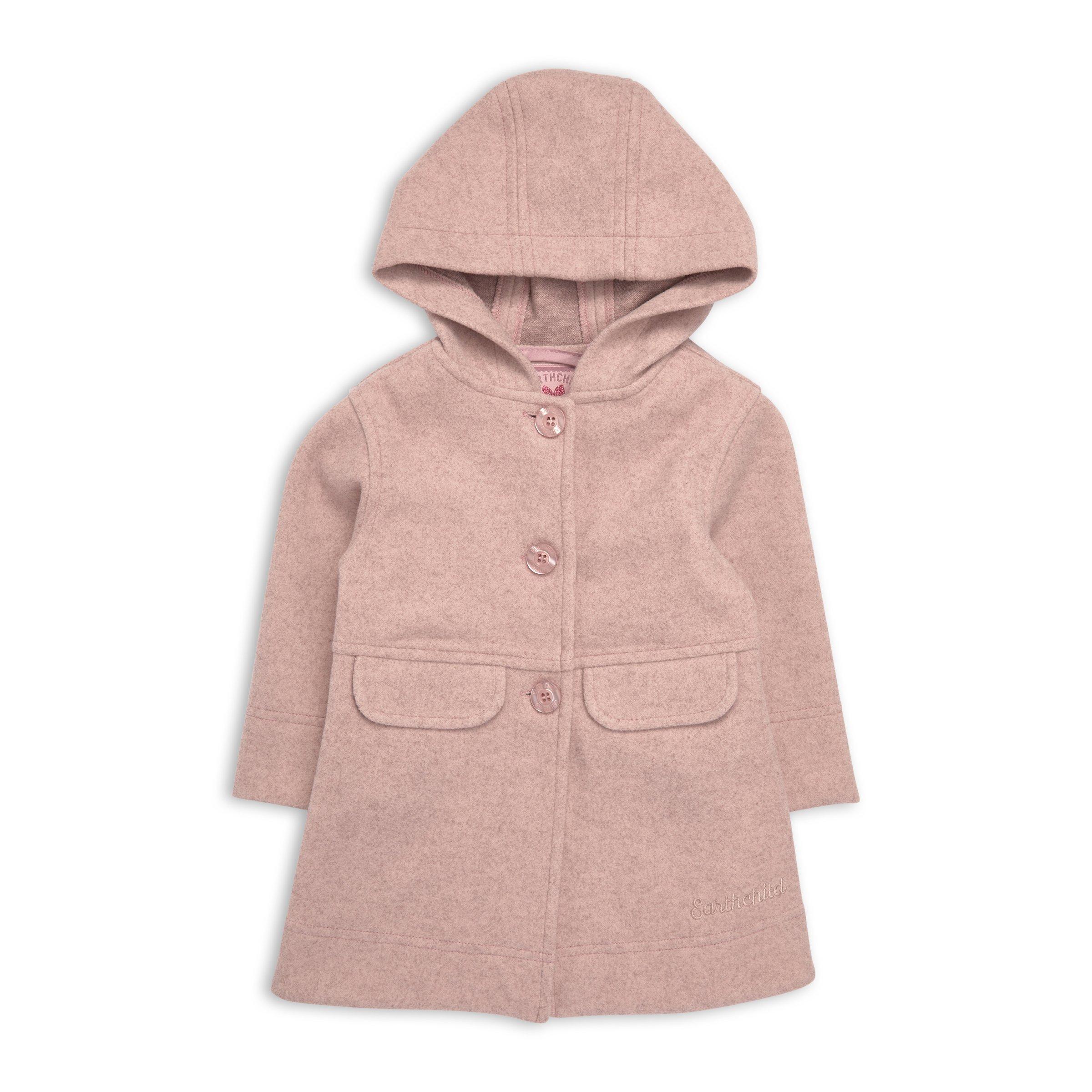 Baby Girls Pink Melton Coat (3190960) | Earthchild