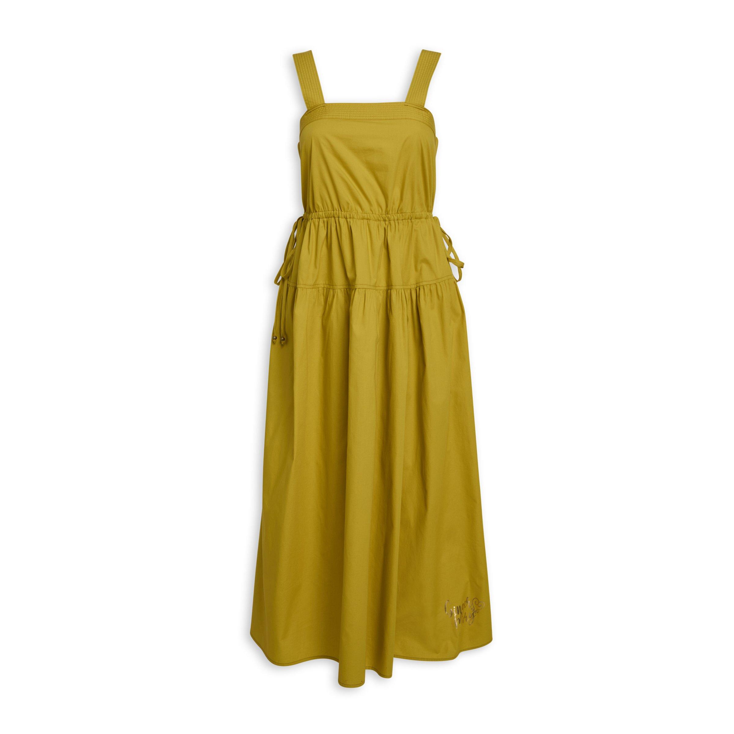 Yellow Dress with Drawstrings (3191055) | Ginger Mary