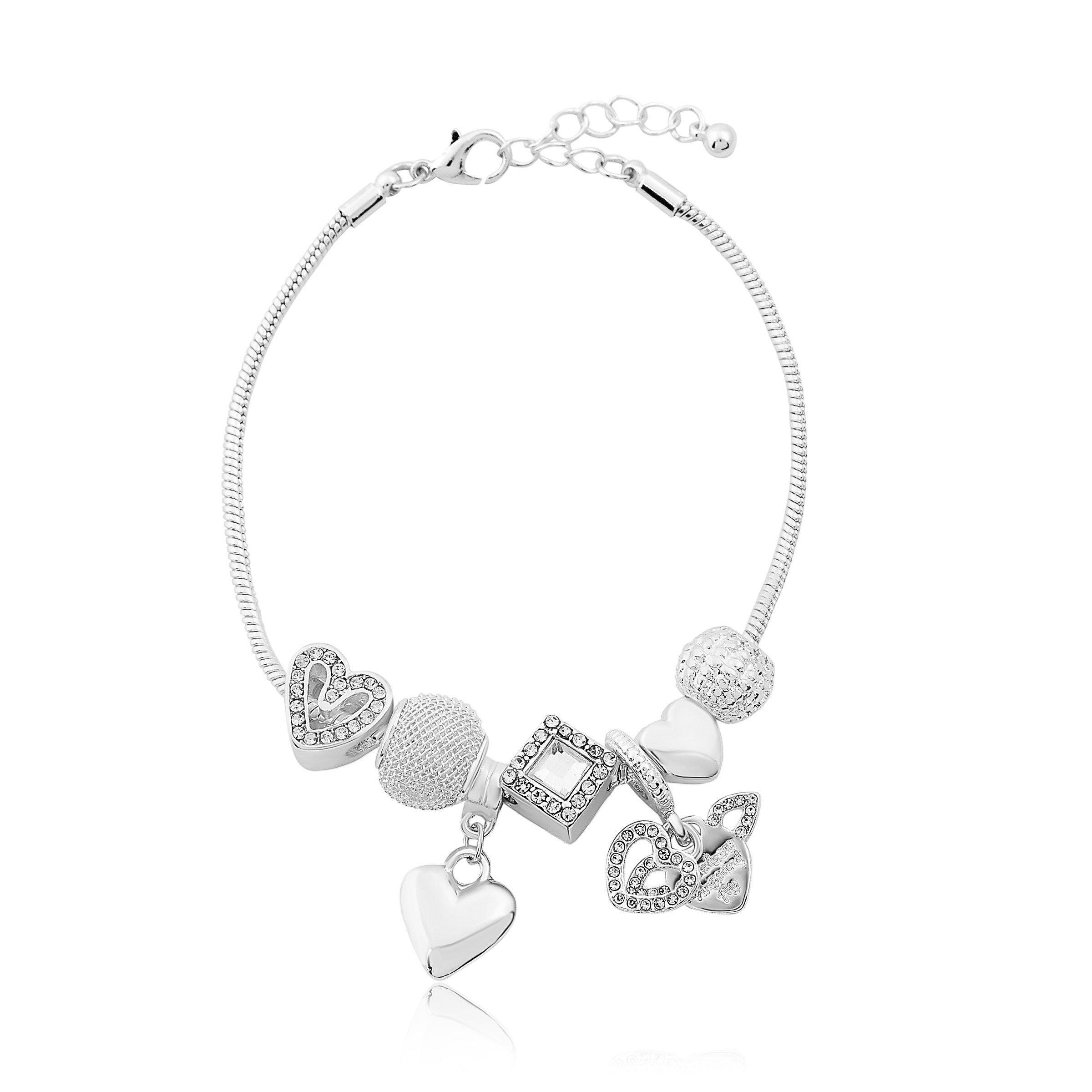 Heart Love Charm Bracelet (3191064) | Sparkle