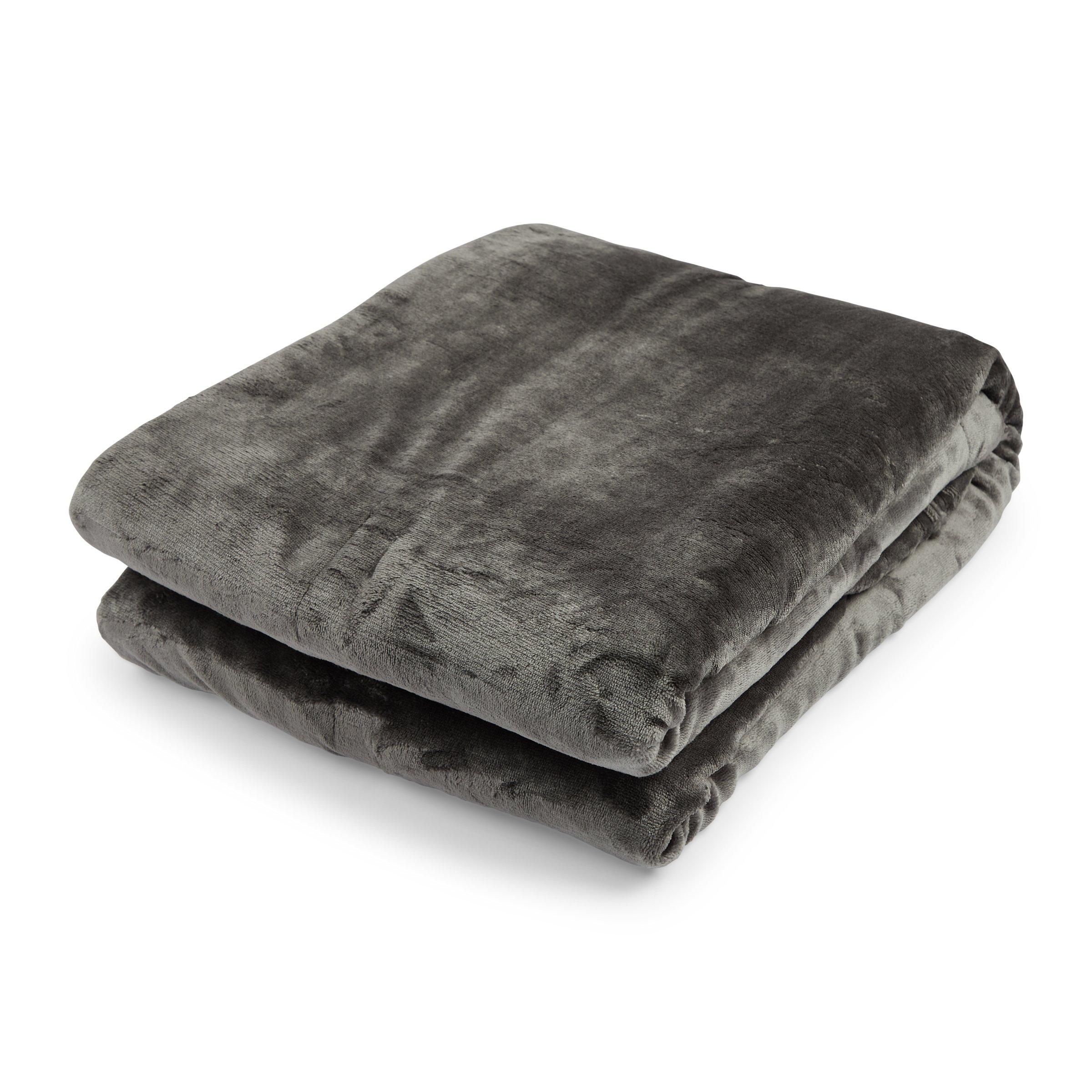 Grey Sherpa Blanket 140x180cm (3191278) | Loads of Living