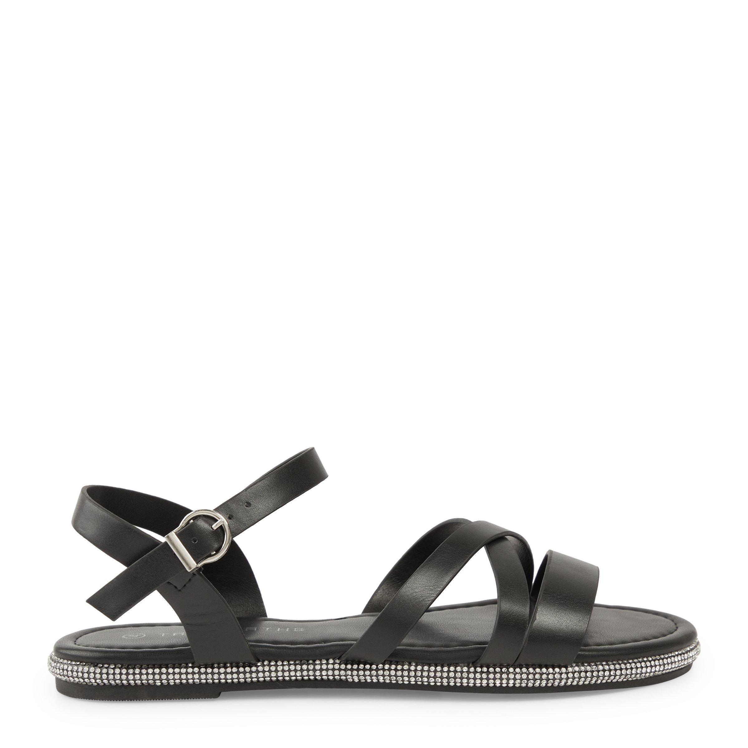 Black Embellished Sandals (3191360) | Truworths