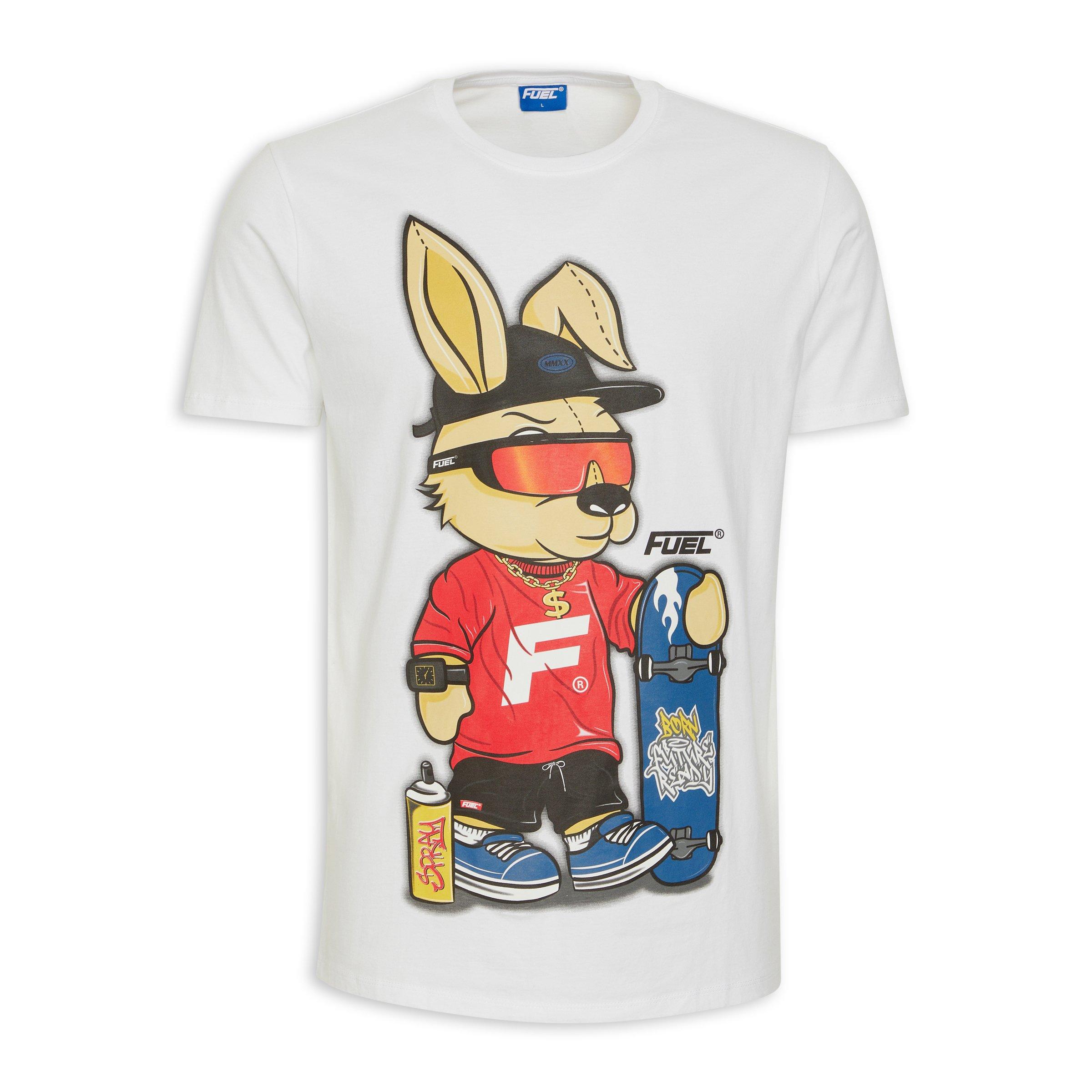 White Graphic T-shirt (3191402) | Fuel