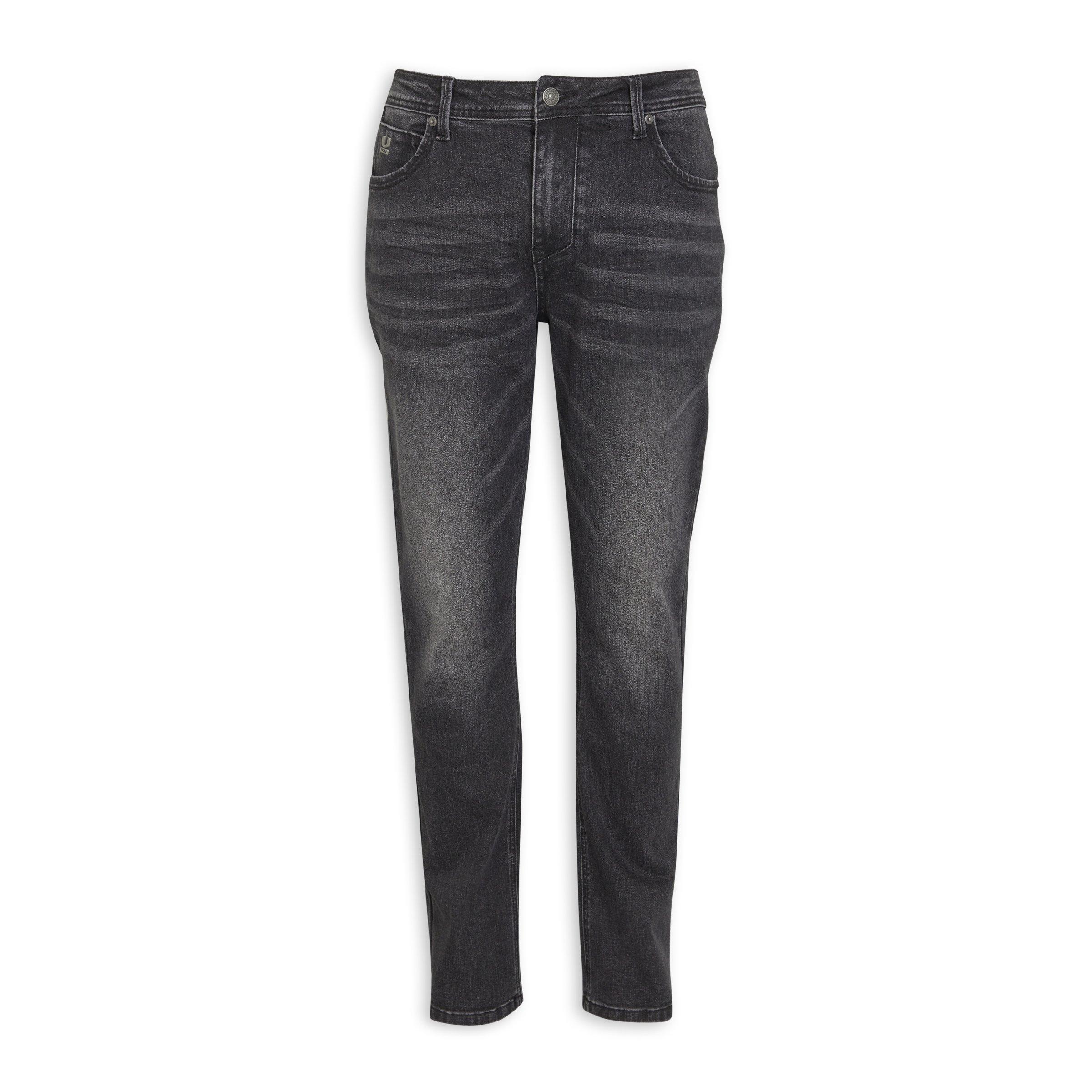 Charcoal Straight Leg Jeans (3191434) | UZZI