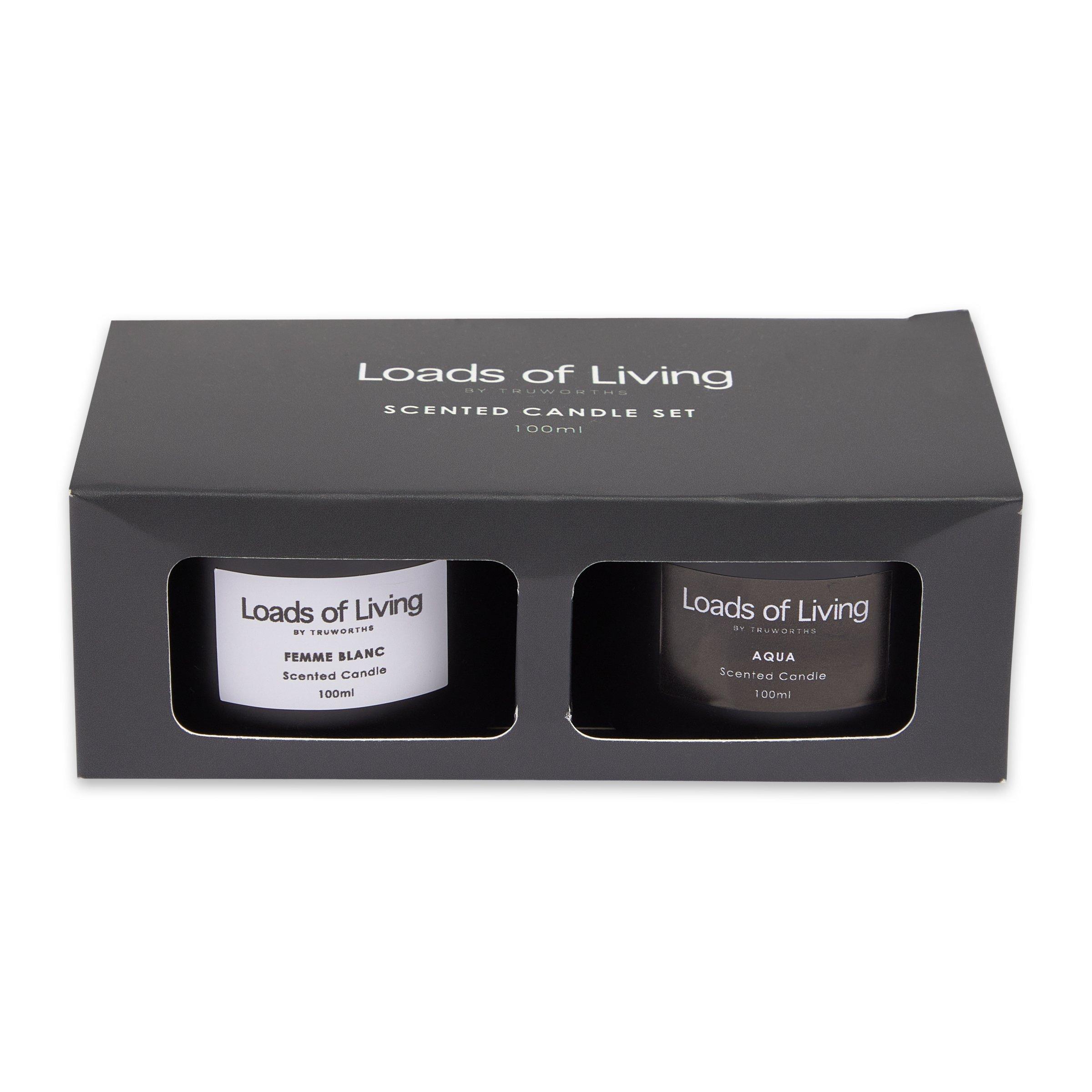 Mini Candle Aqua and Femme Blanc Set (3191435) | Loads of Living