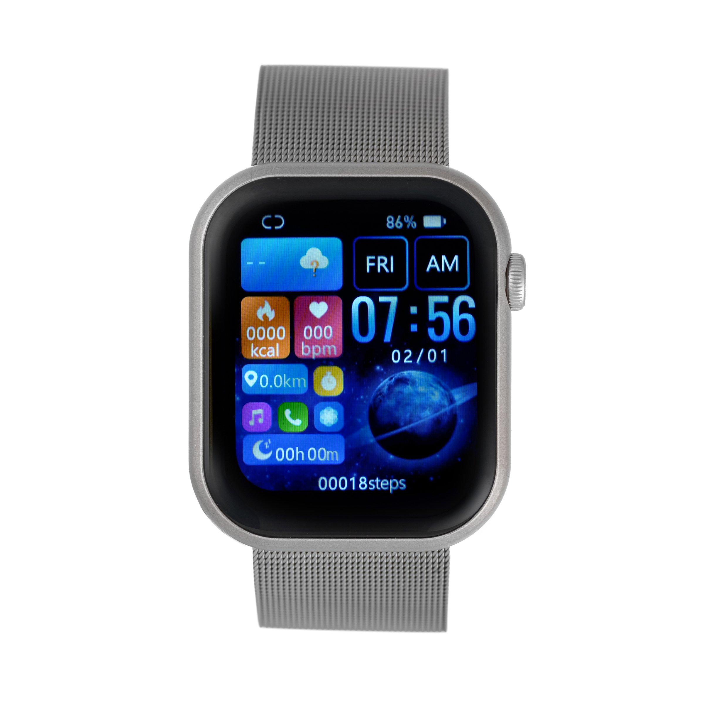 Silver Mesh Smart Watch (3191444) | RVLRI