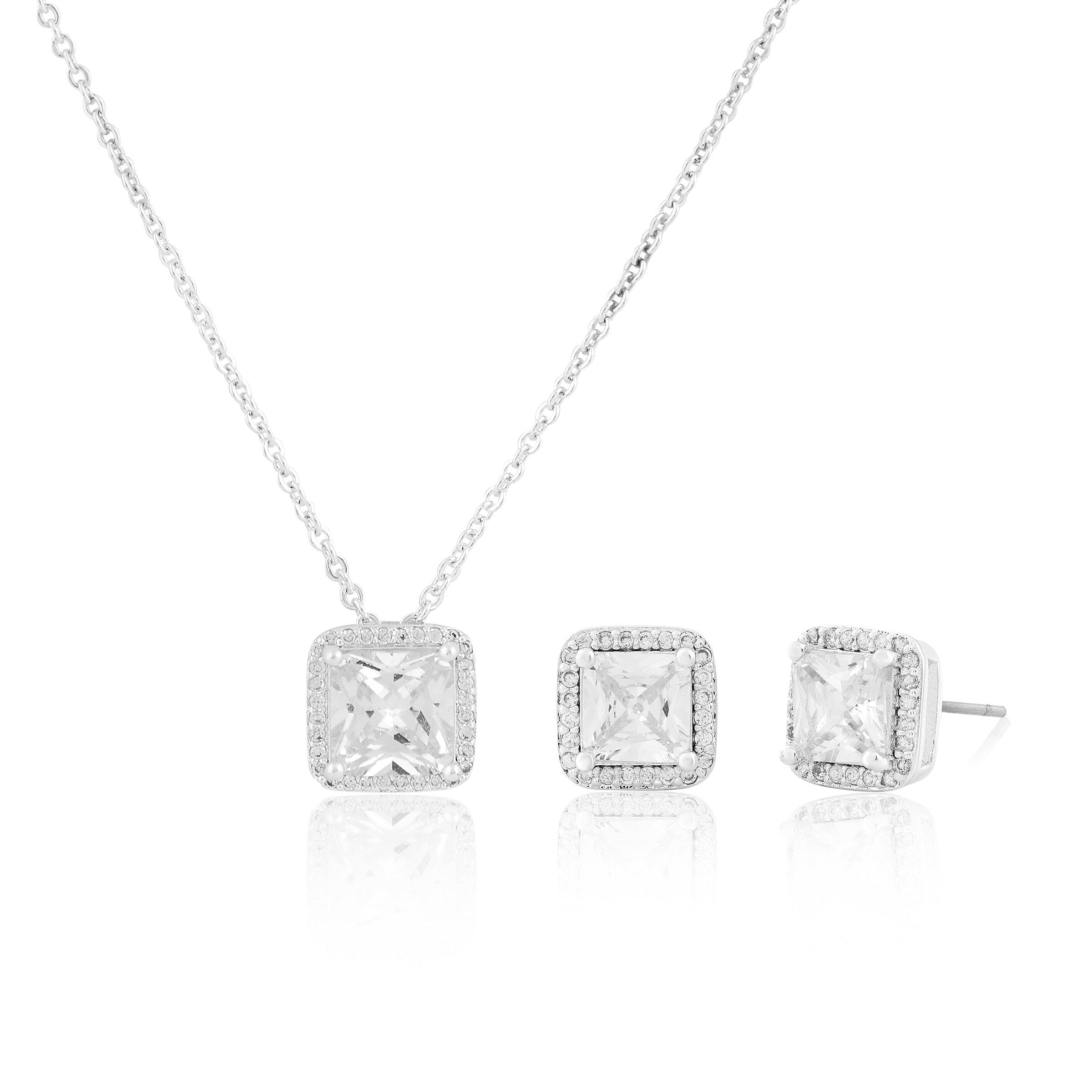 Square CZ Pendant Set (3191544) | Sparkle