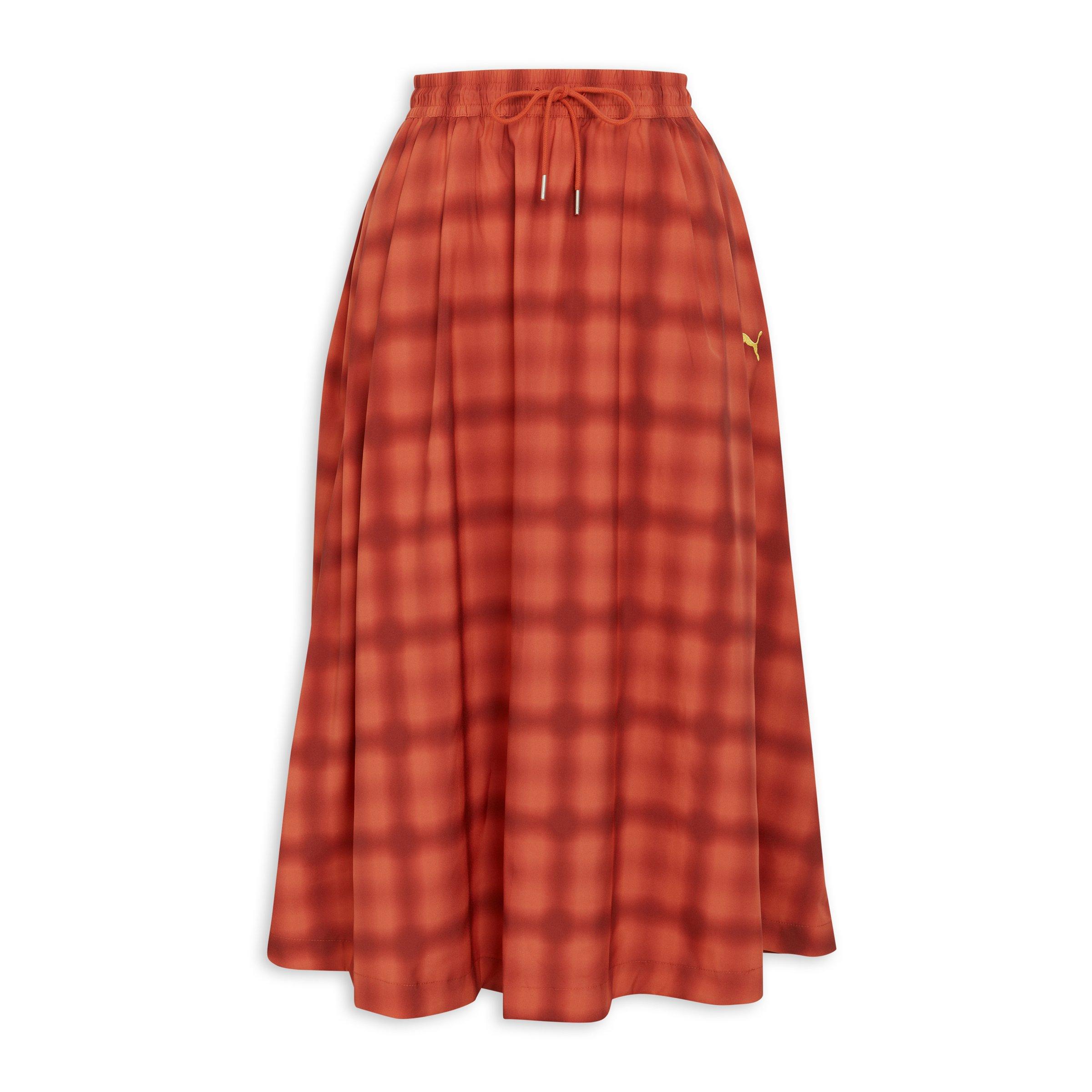 Red Road To Unity Woven Midi Printed Pleated Skirt (3191690) | Puma