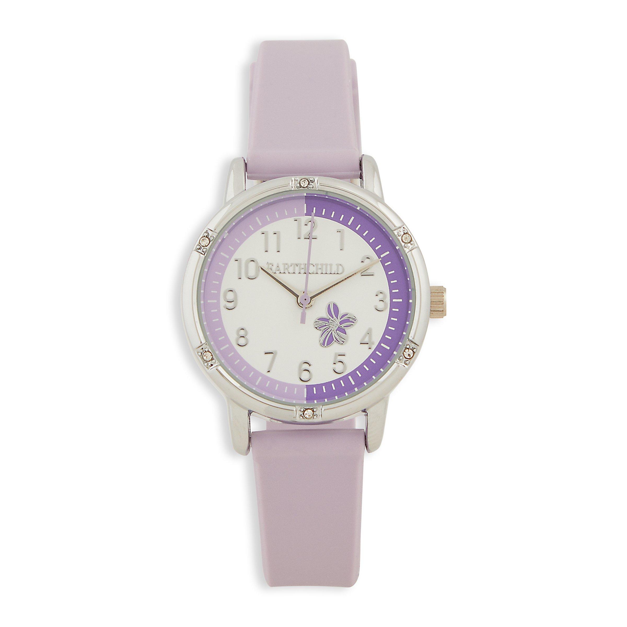 Purple Flower Silicone Kids Watch (3191701) | Earthchild
