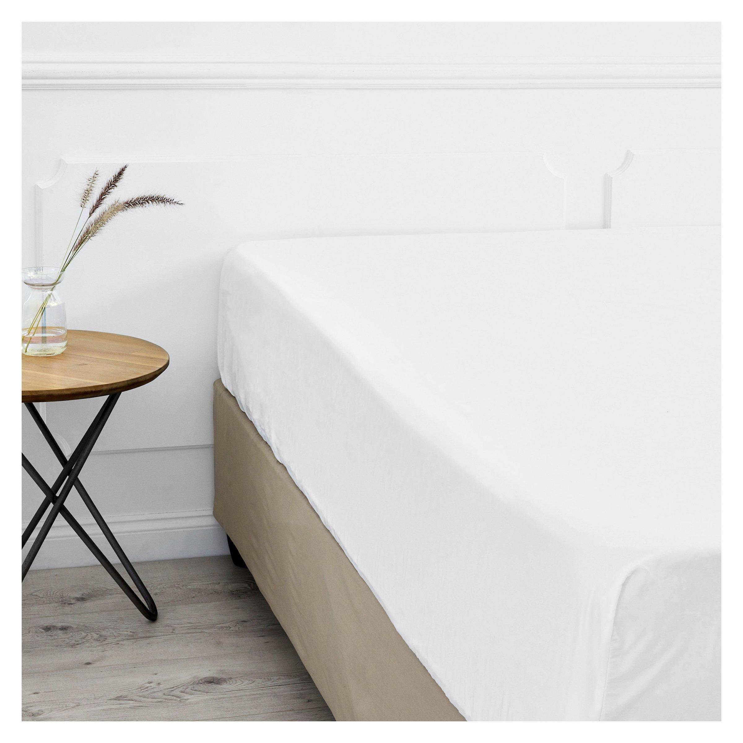 Microfibre White Fitted Sheets (3191731) | Loads of Living