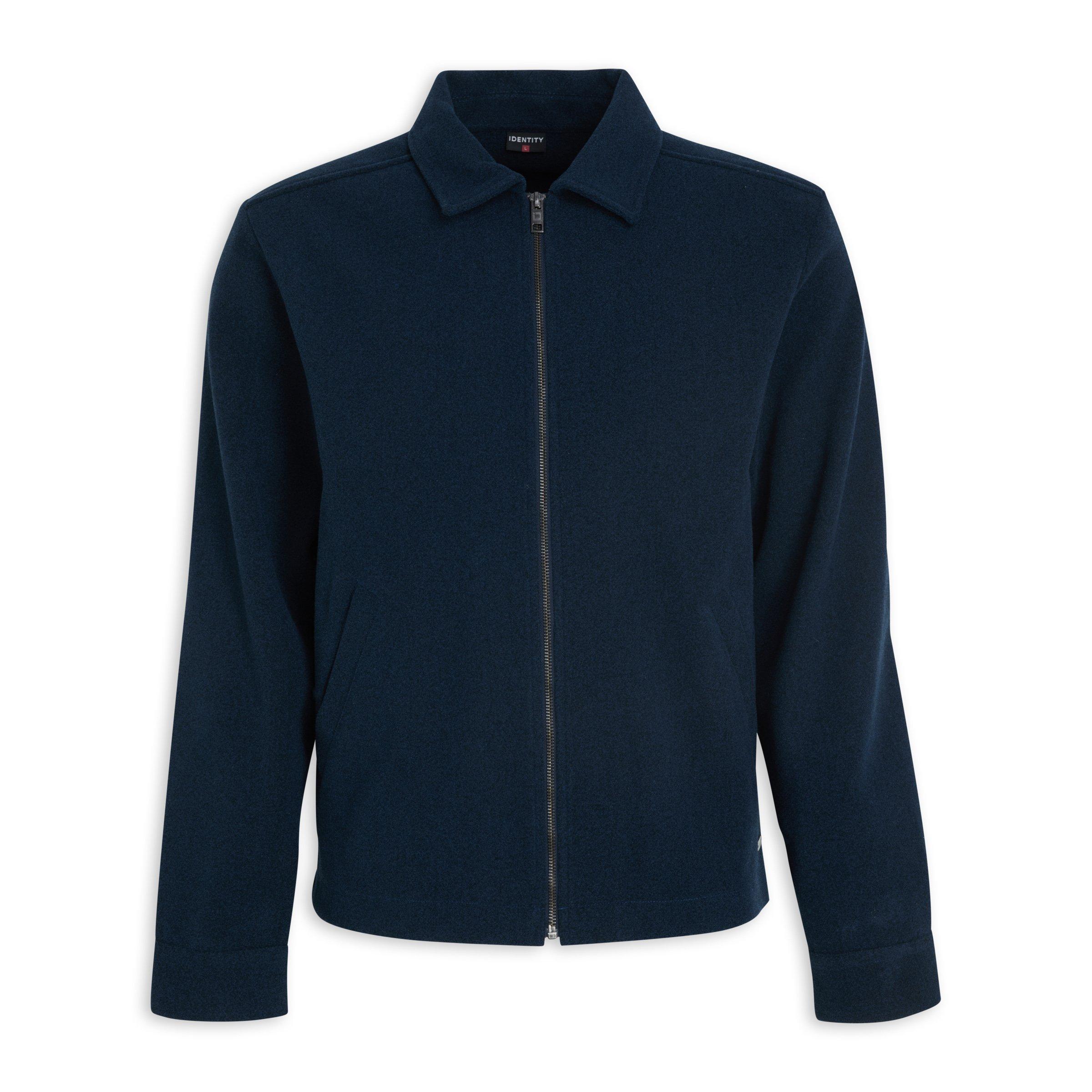 Navy Melton Jacket (3191976) | Identity