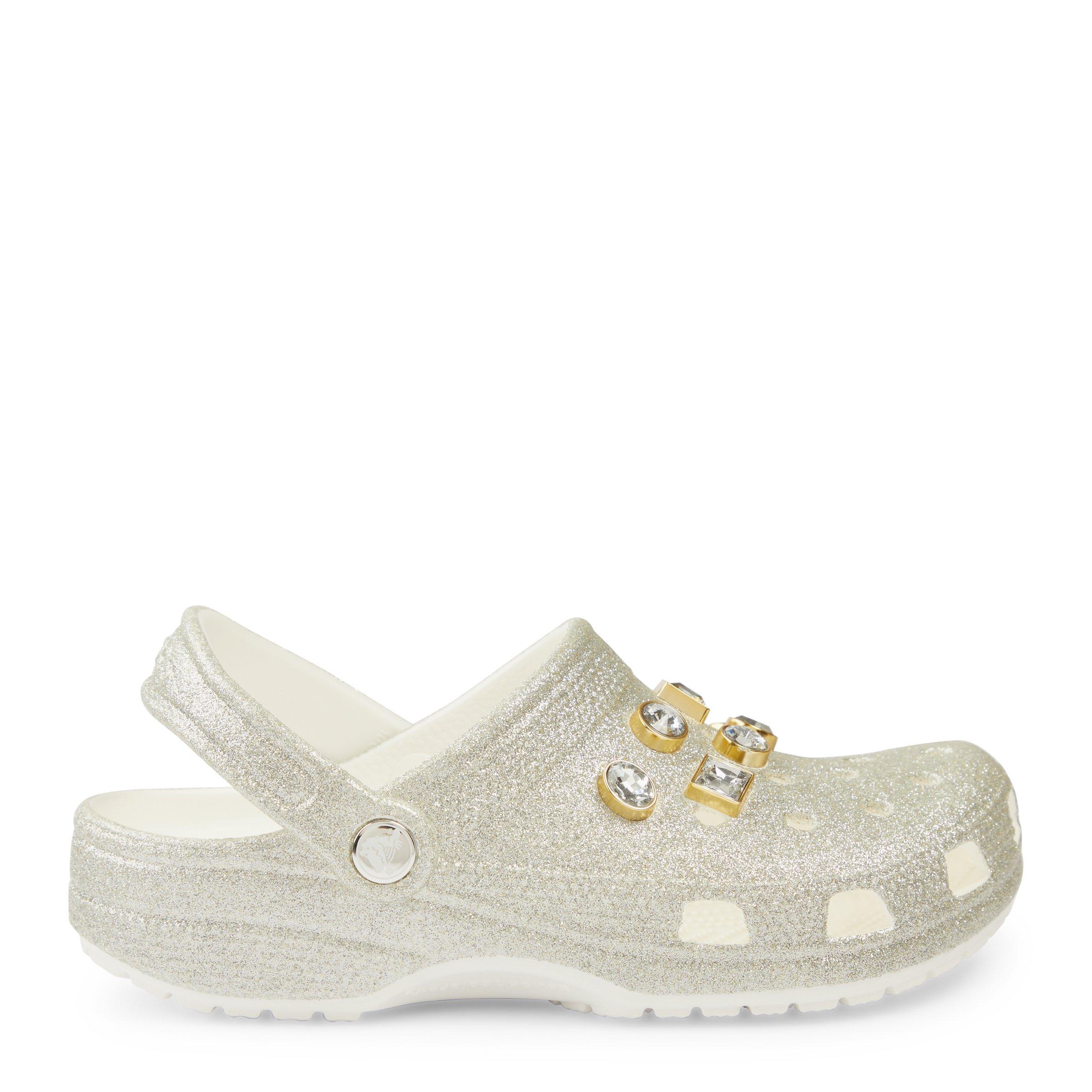 Grey Classic Glitter Embellished Clog (3192104) | Crocs