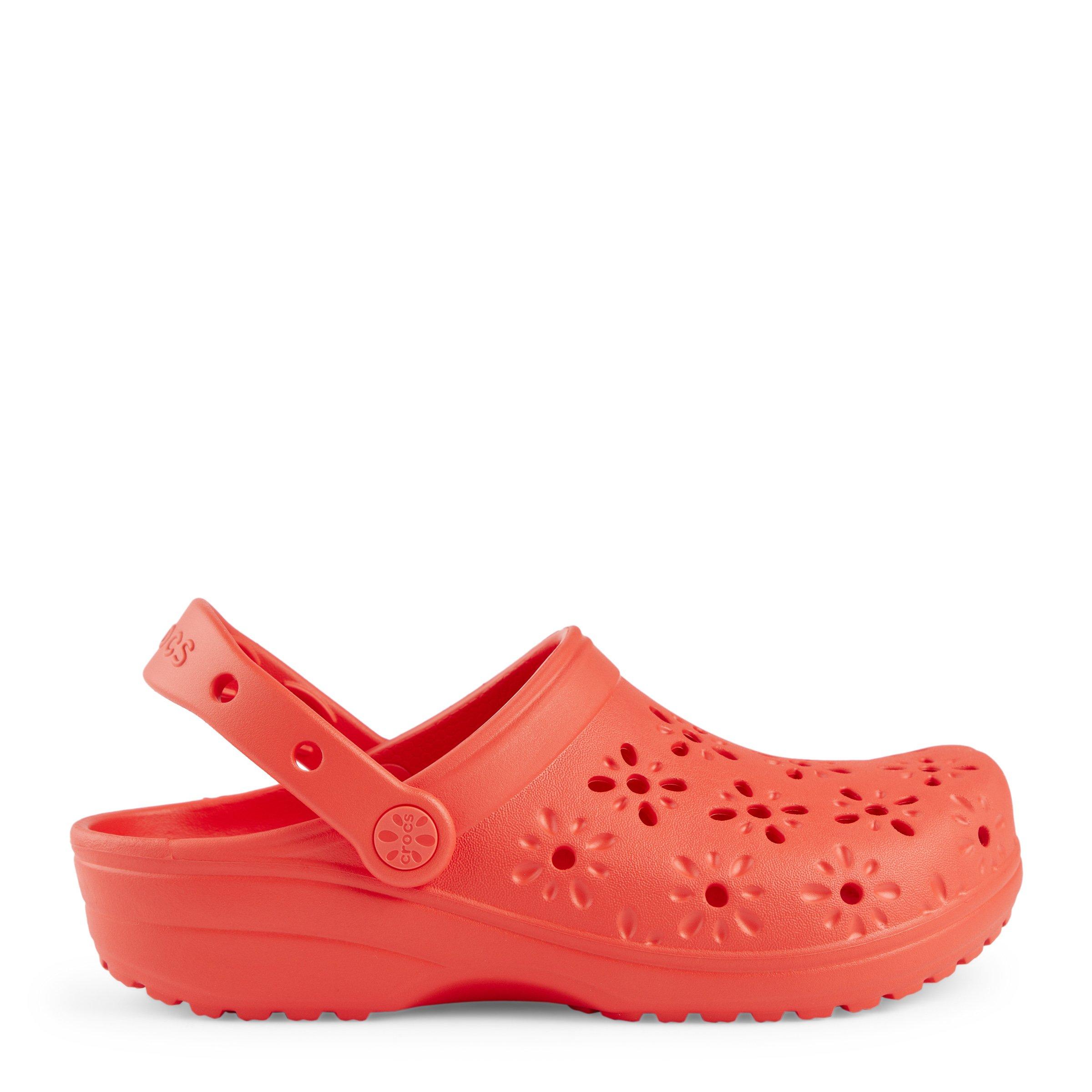 Red Classic Floral Cut Out Clog (3192125) | Crocs