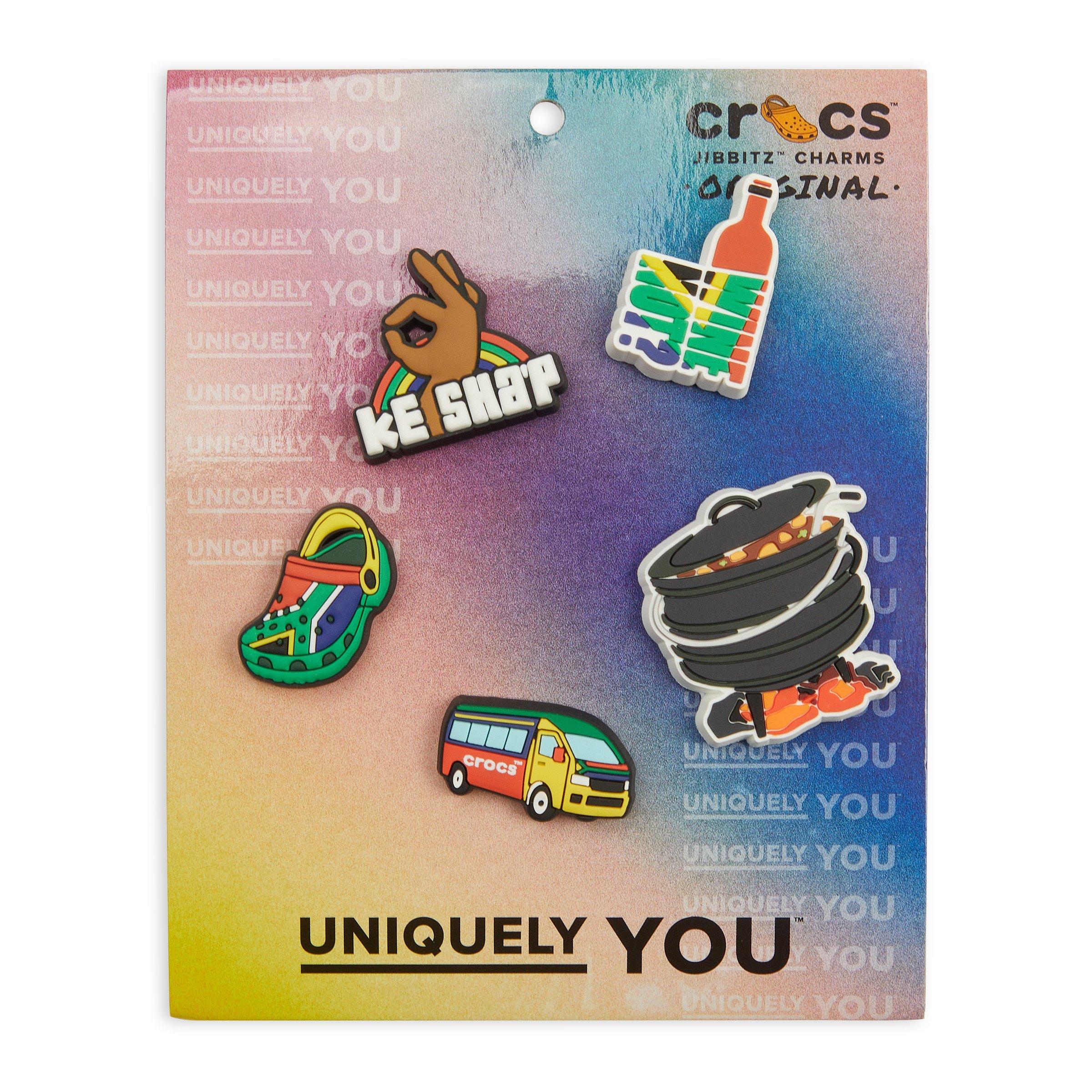 South Africa Color Mix 5 Pack Jibbitz (3192184) | Crocs
