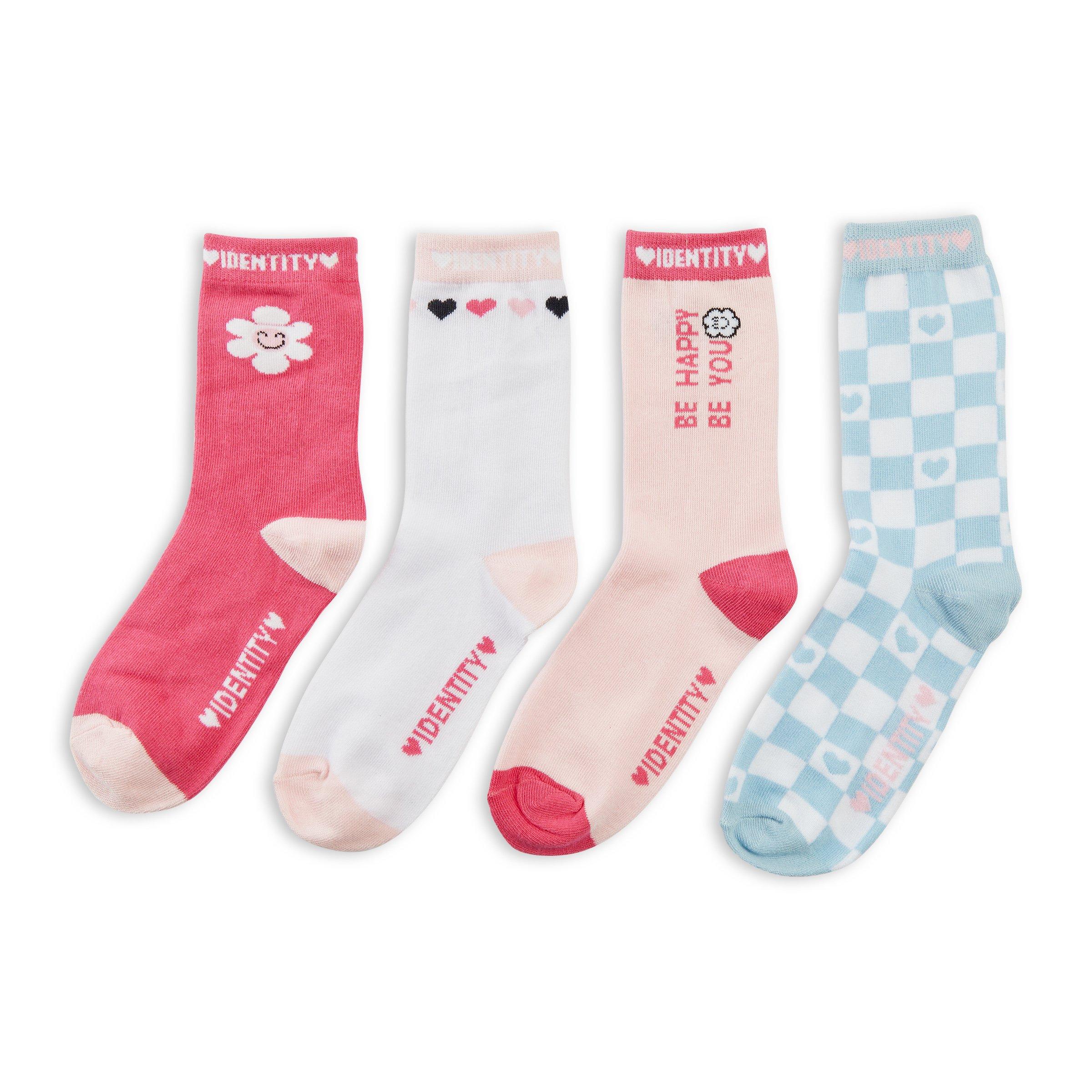 Kid Girls 4-pack Socks (3192202) | Identity
