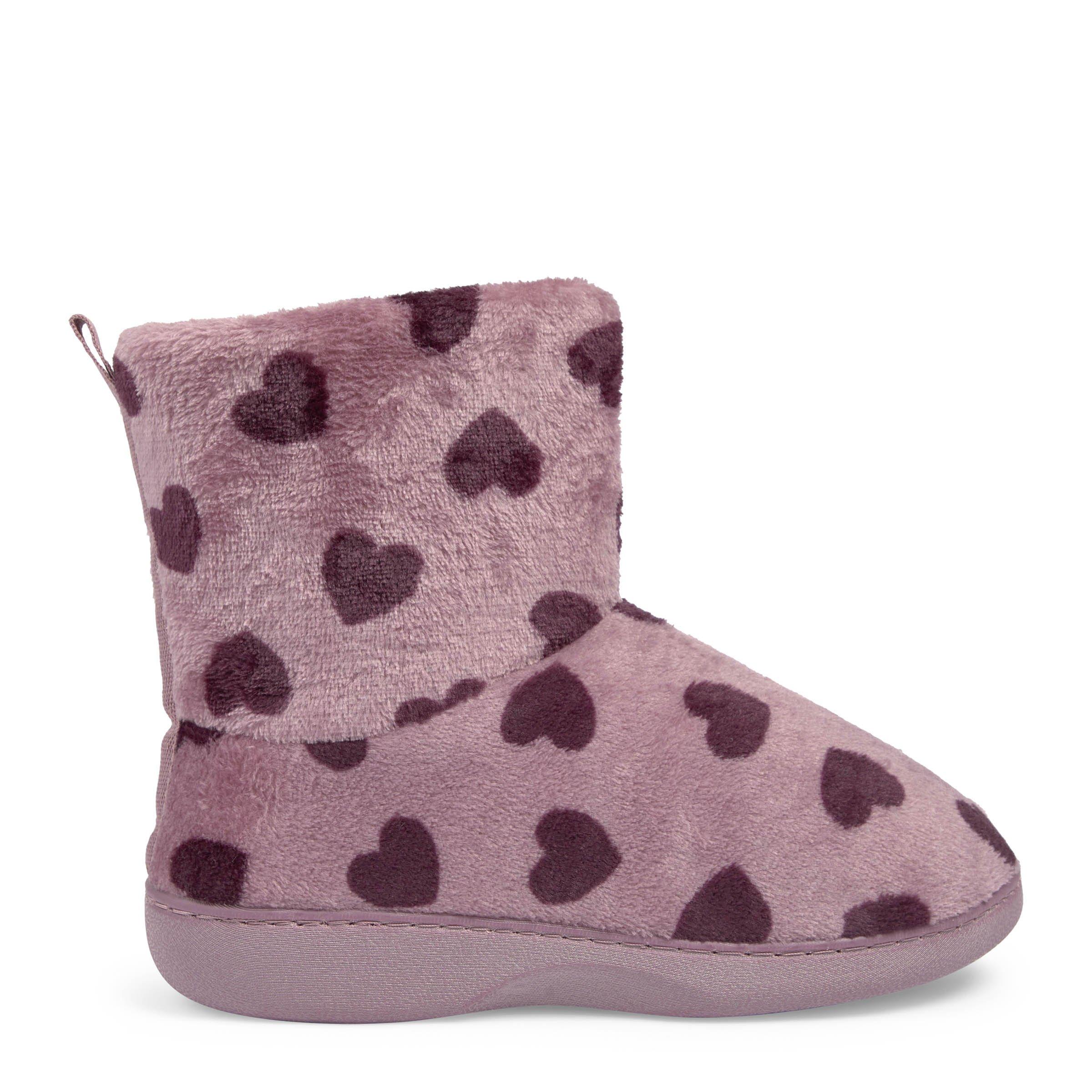 Pink Boot Slippers with Hearts (3192258) | Identity