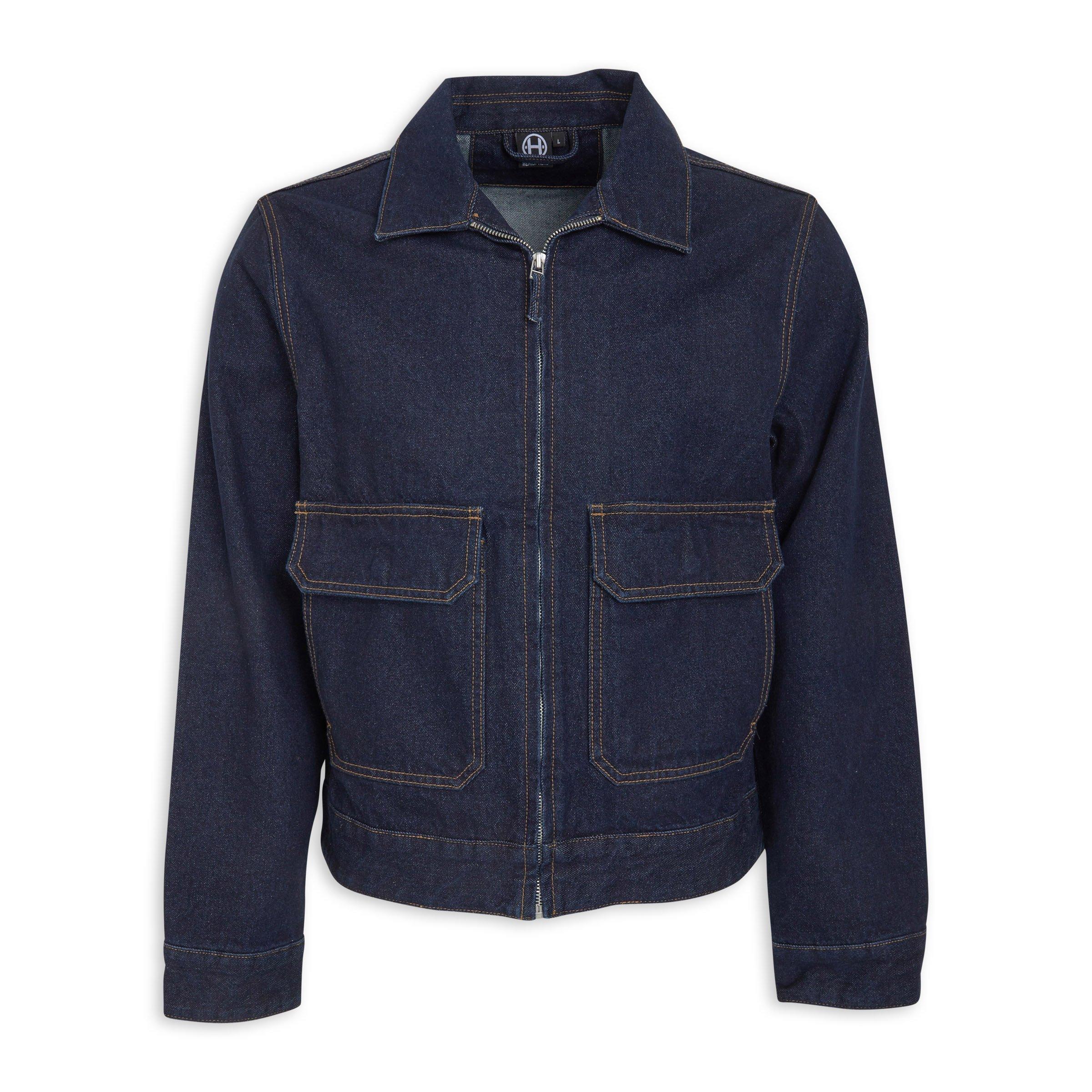 Indigo Denim Trucker Jacket (3192299) | Hemisphere