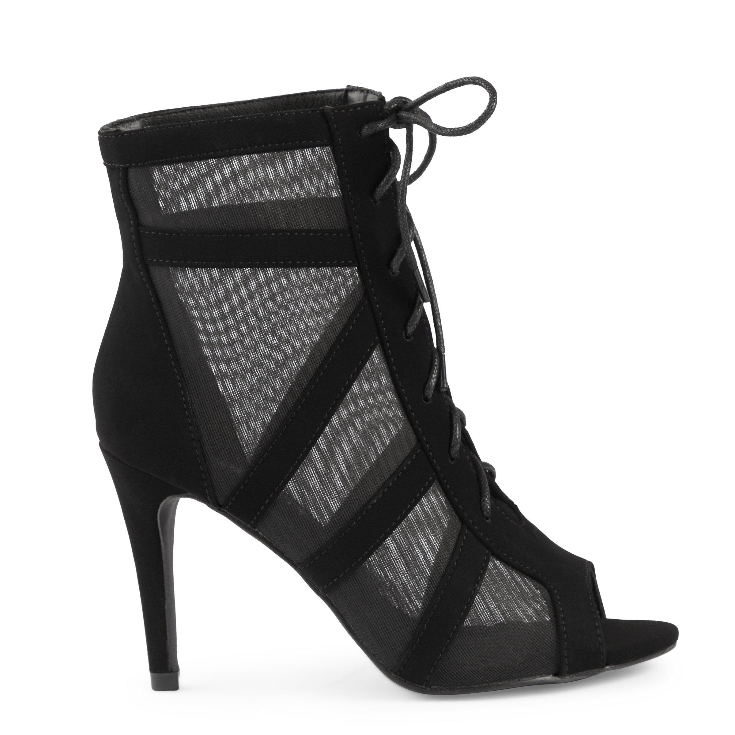 Black Peep Toe Heels (3192425) | Identity