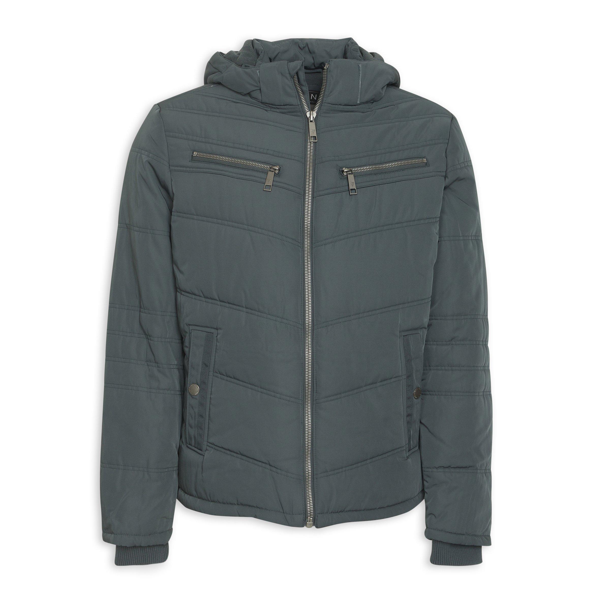 Charcoal Grey Puffer Jacket (3192430) | Truworths Man