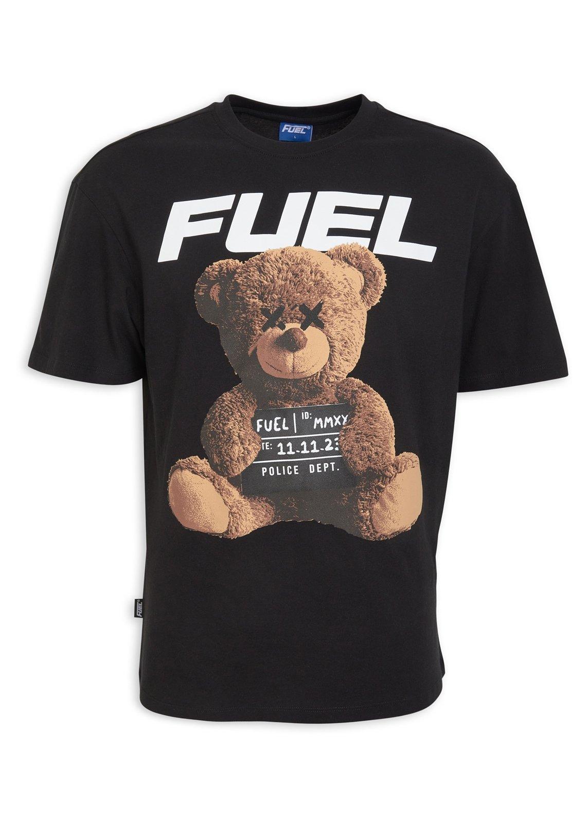 Black Back and Front Graphic T-shirt (3192920) | Fuel
